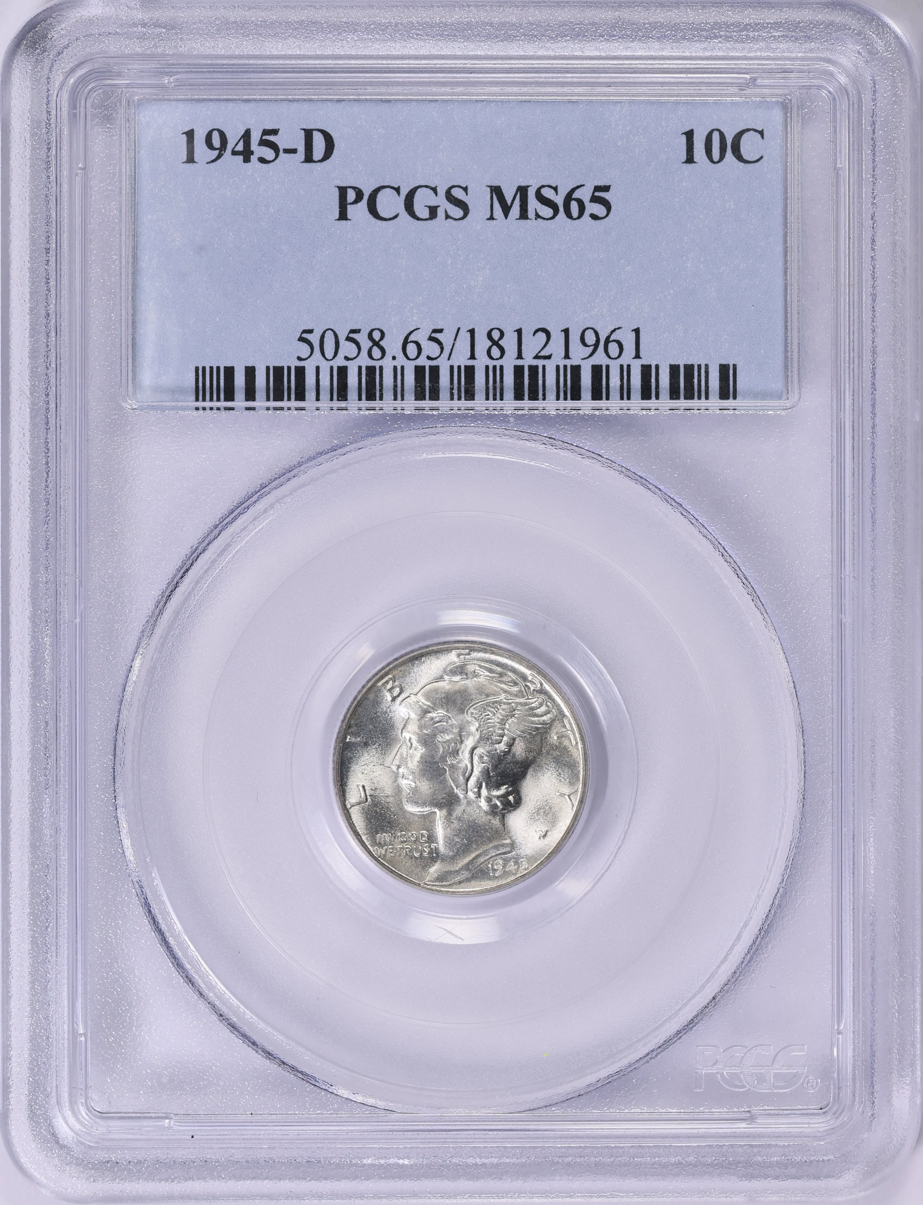 1945-D Mercury Dime PCGS MS-65 (Item 1808214) | GreatCollections Coin Auctions
