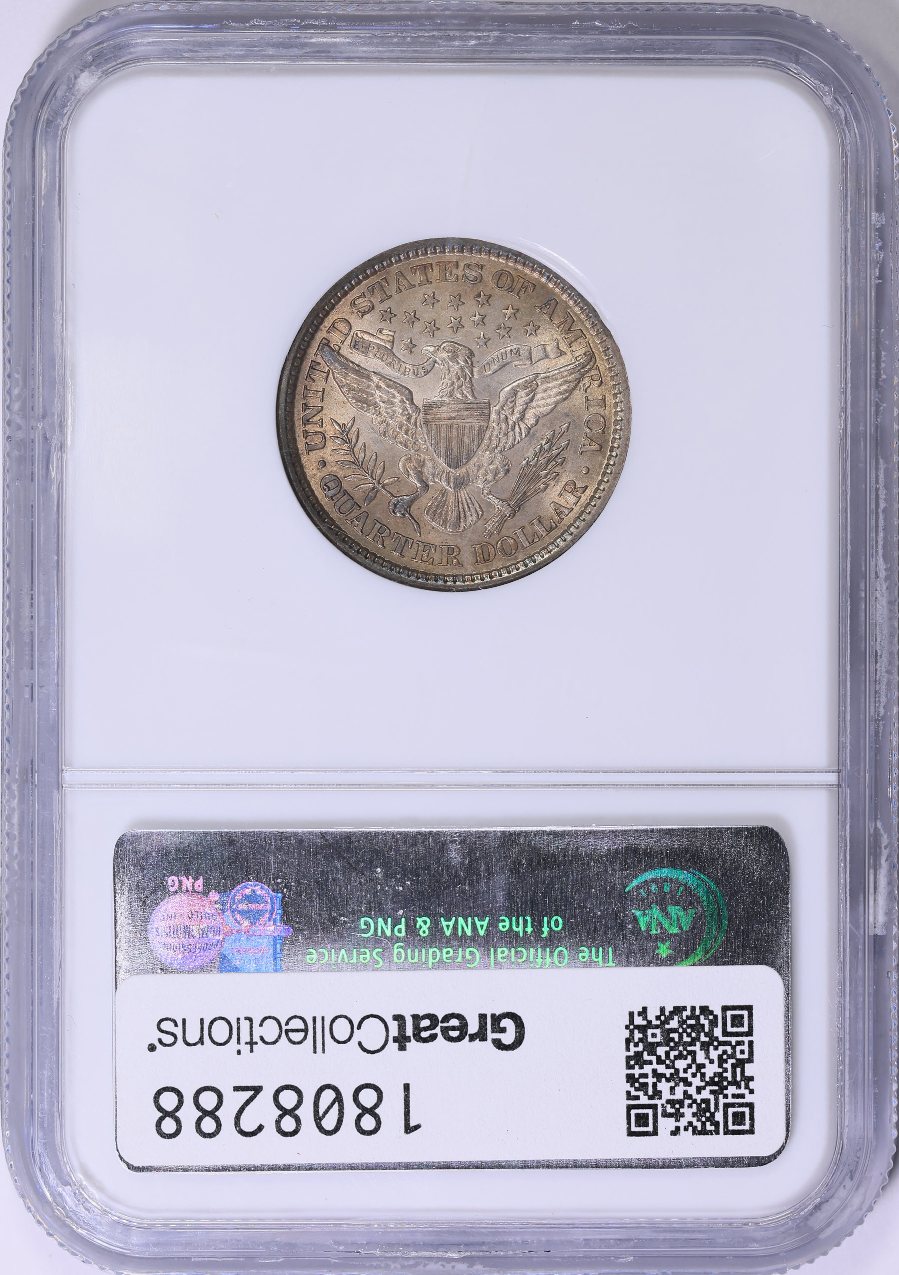 1897 Barber Quarter NGC MS-61 (Toned) (Item 1808288) | GreatCollections ...