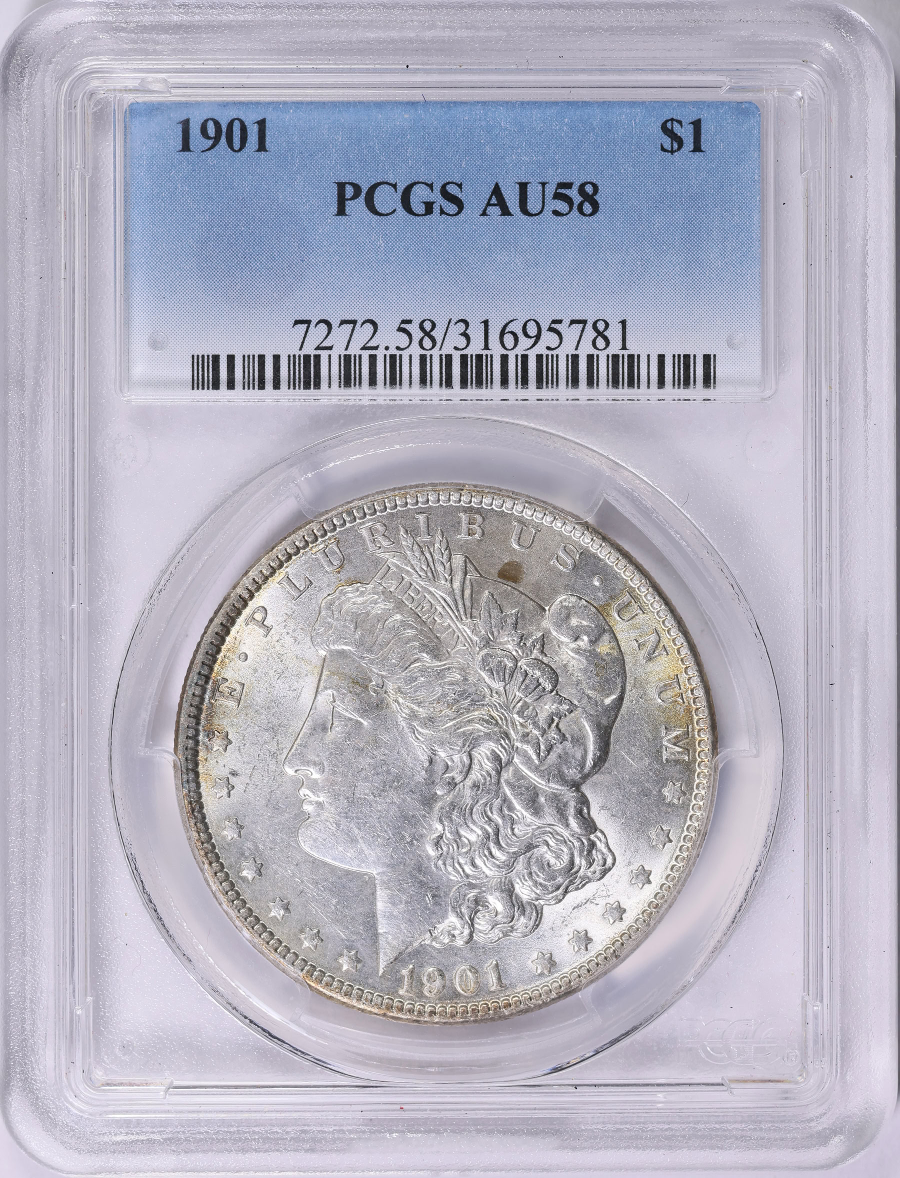 1901 Morgan Silver Dollar PCGS AU-58 (Item 1808343) | GreatCollections Coin Auctions