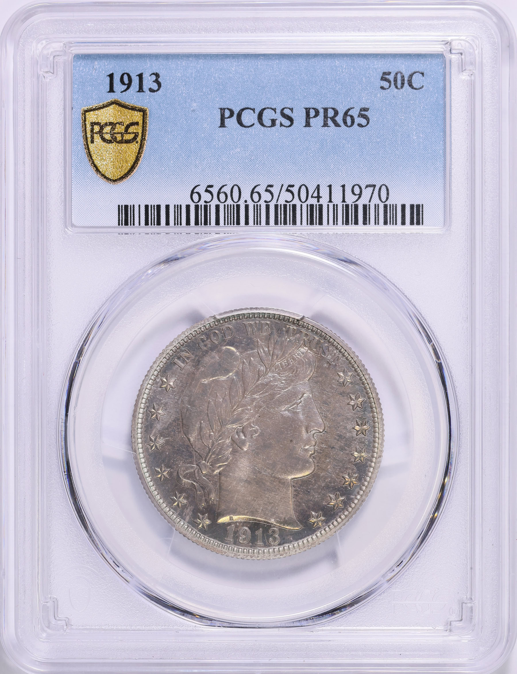 1913 Barber Half Dollar PCGS Proof-65 (Toned) (Item 1808368) | GreatCollections Coin Auctions