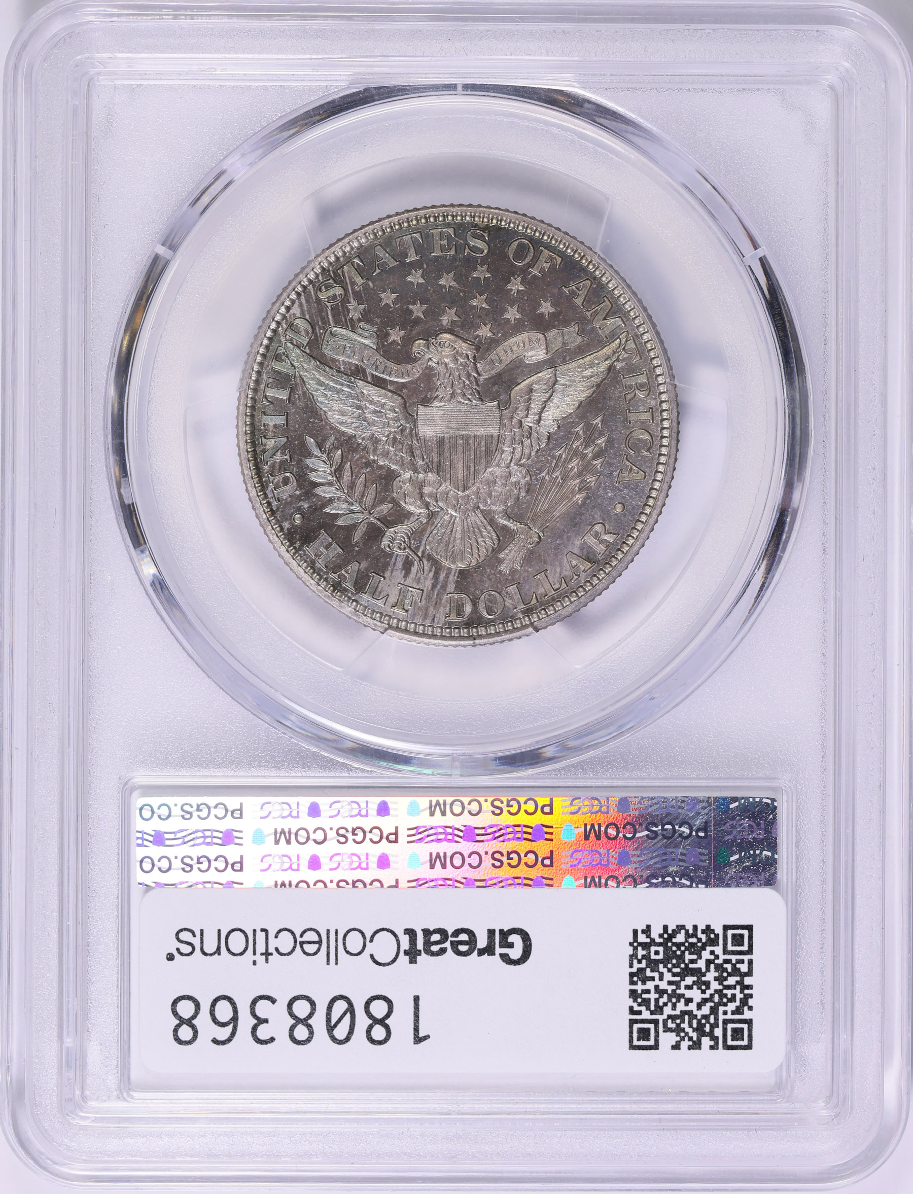 1913 Barber Half Dollar PCGS Proof-65 (Toned) (Item 1808368) | GreatCollections Coin Auctions