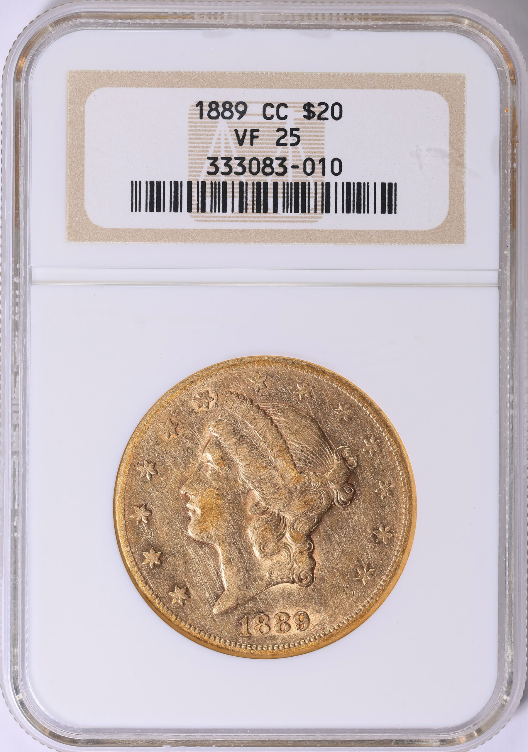 1889-CC Liberty Gold Double Eagle NGC VF-25 (Item 1808374) | GreatCollections Coin Auctions