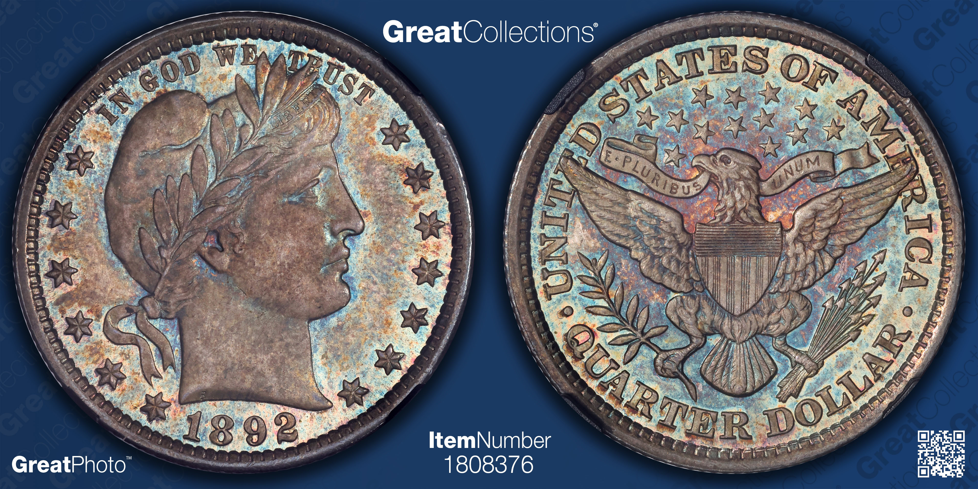 1892 Barber Quarter NGC MS-66 (VaultBox Series 9) (Item 1808376 ...