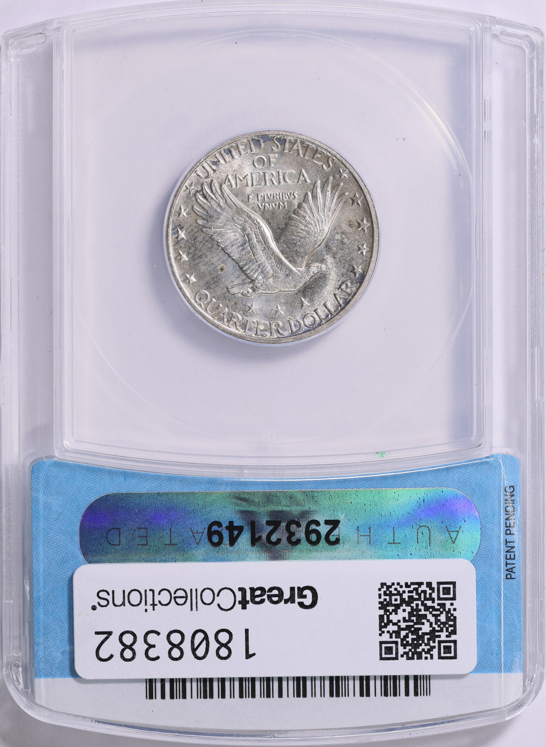 1920-D Standing Liberty Quarter ANACS MS-64 (Item 1808382 ...