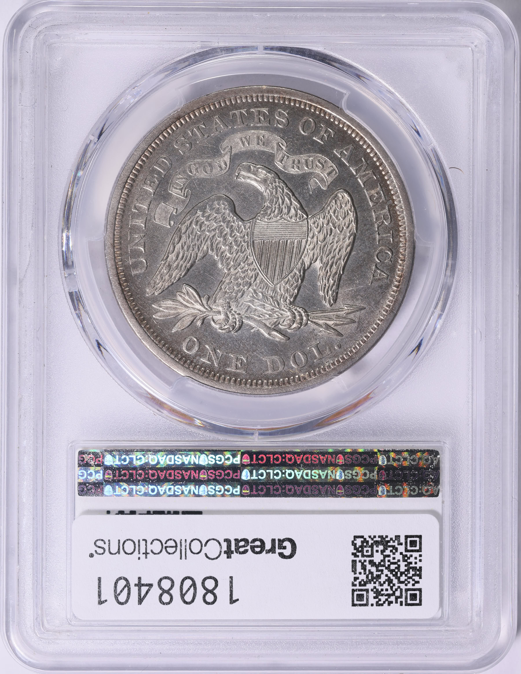 1871 Seated Liberty Silver Dollar PCGS MS-61 (Item 1808401) | GreatCollections Coin Auctions
