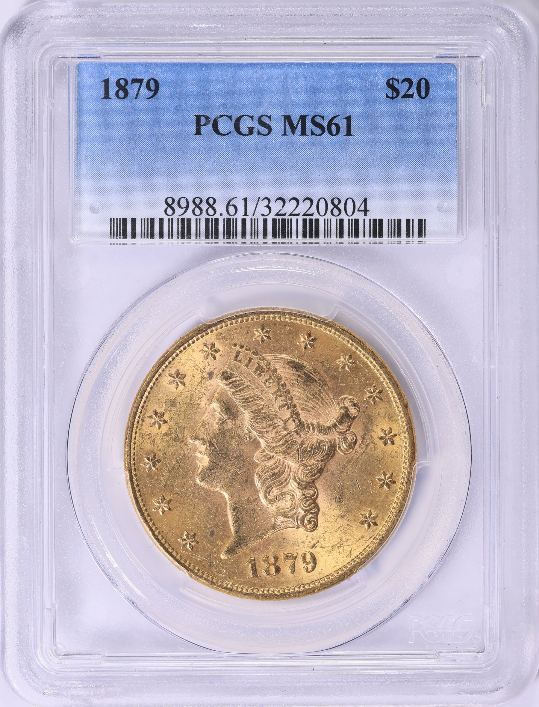 1879 Liberty Gold Double Eagle PCGS MS-61 (Item 1808428) | GreatCollections Coin Auctions