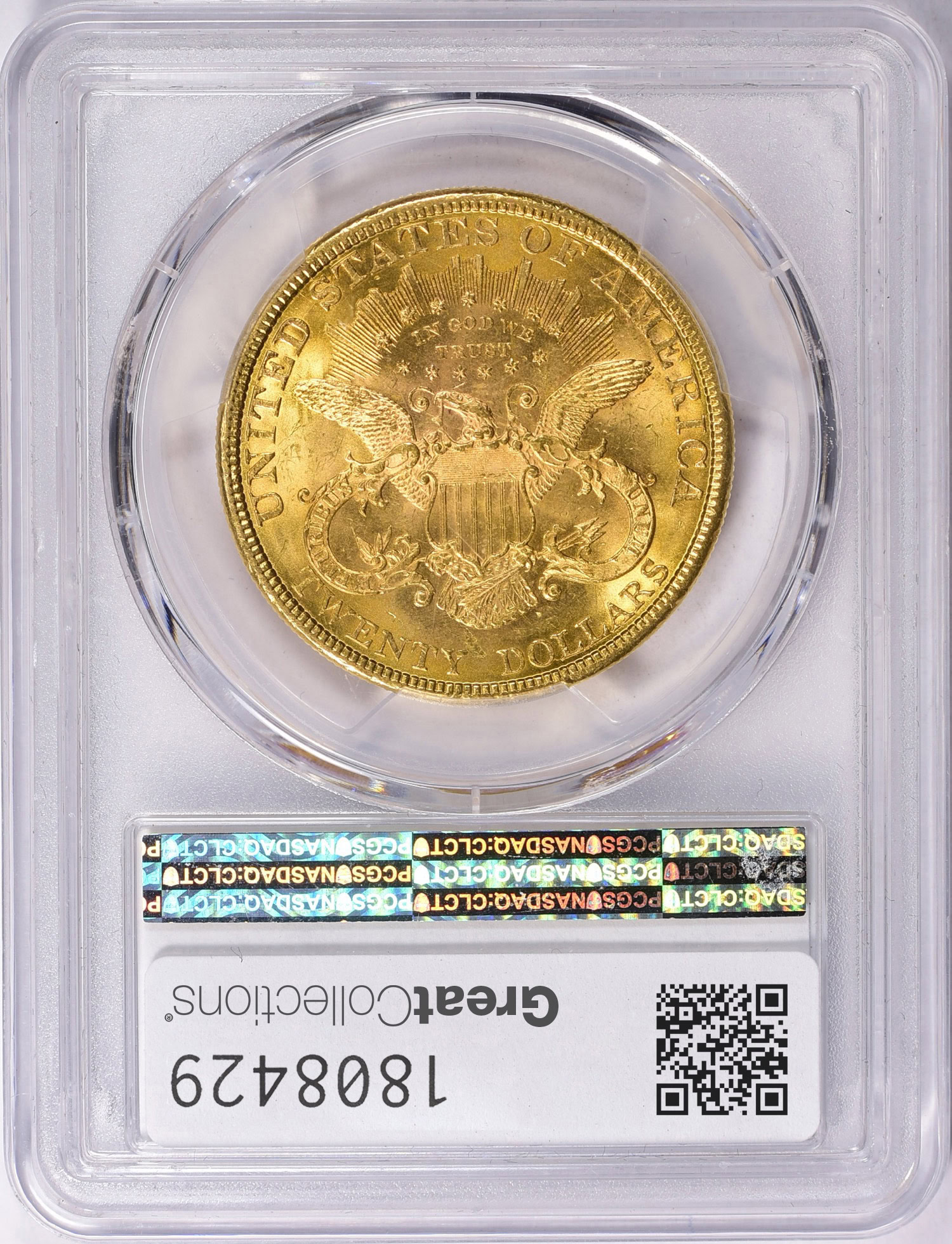 1878 Liberty Gold Double Eagle PCGS MS-62 (CAC Green) (Item 1808429) | GreatCollections Coin ...
