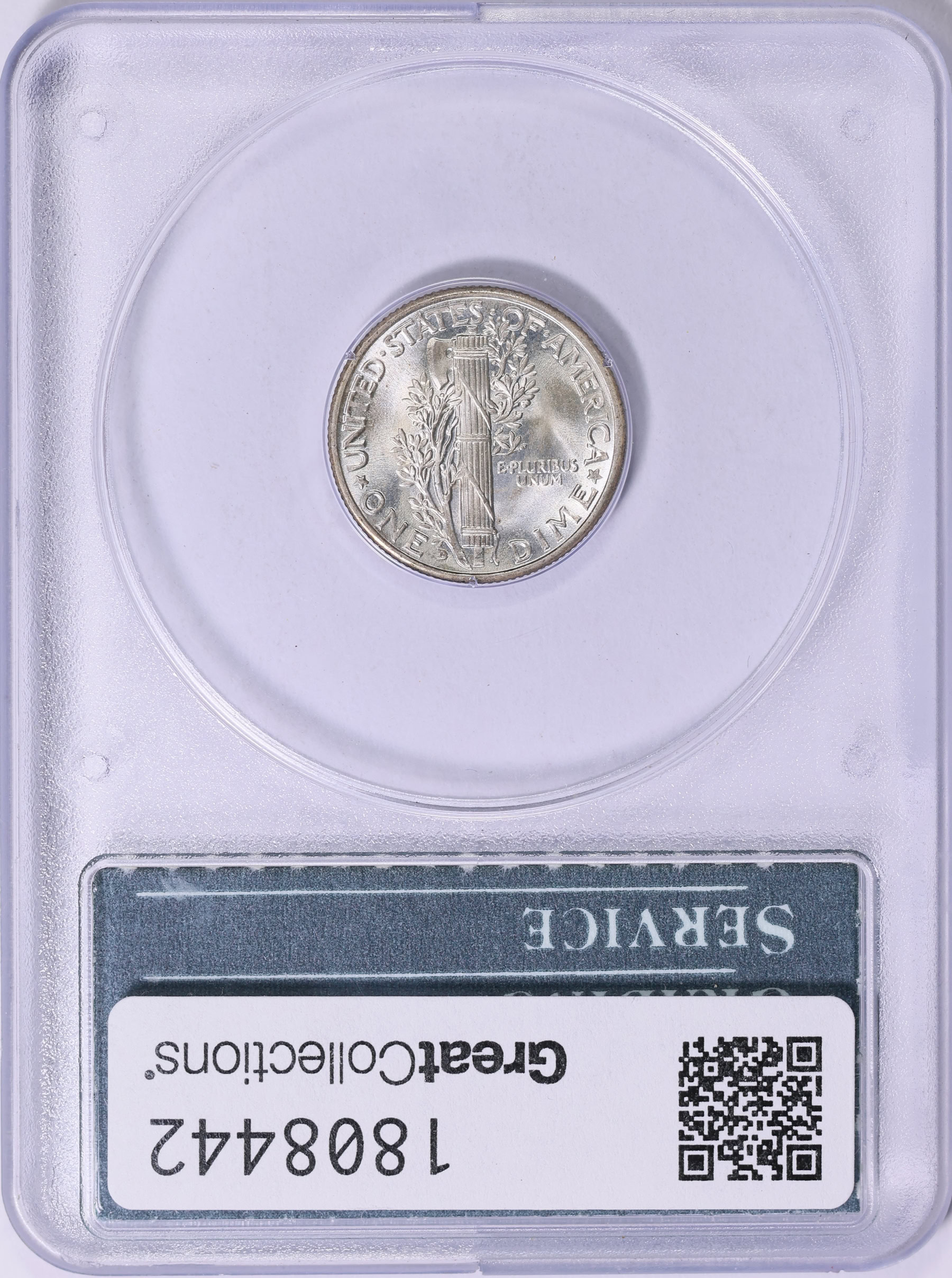 1943-D Mercury Dime PCGS MS-66 FB OGH (1st Gen) (Item 1808442) | GreatCollections Coin Auctions