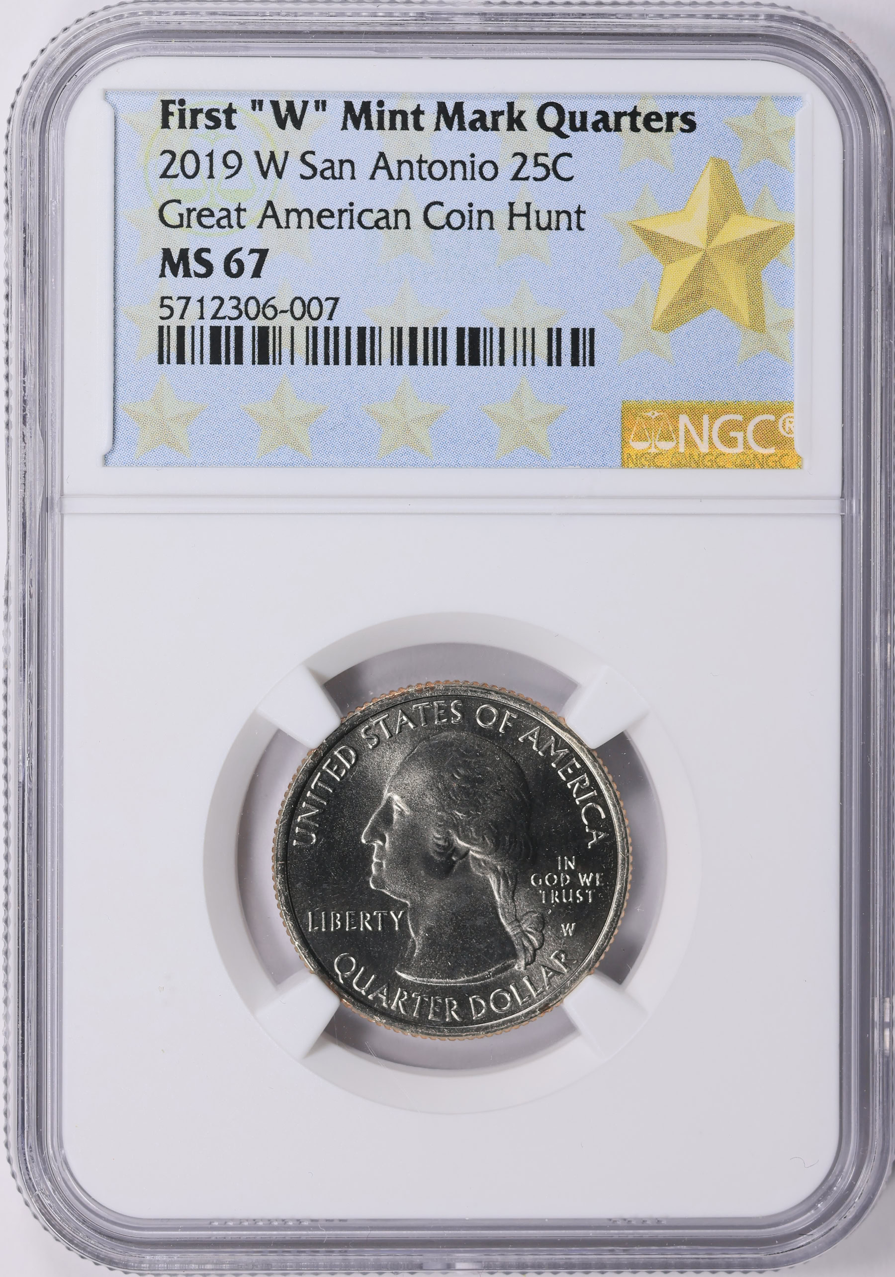 2019-W America the Beautiful Quarter San Antonio Missions National Park ...