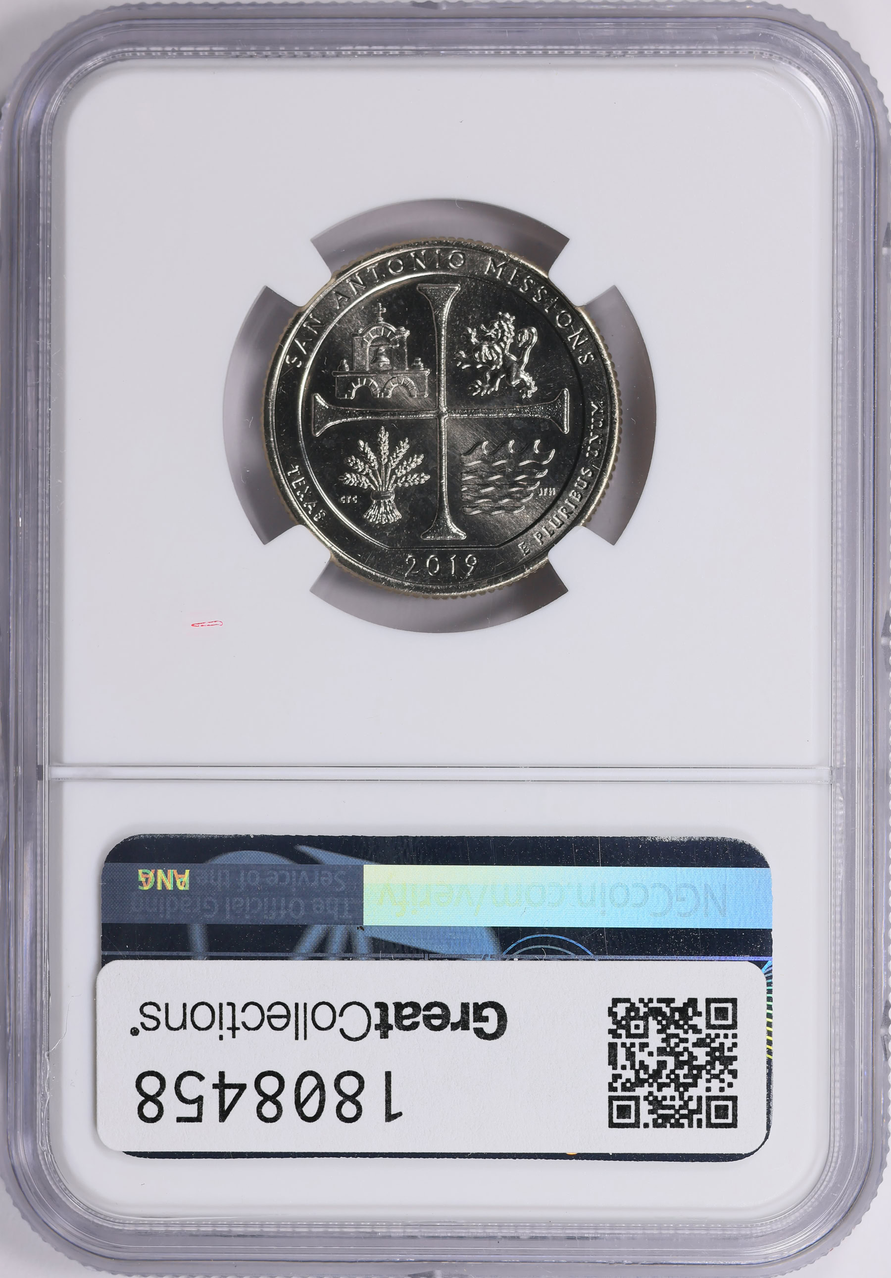 2019-W America the Beautiful Quarter San Antonio Missions National Park ...