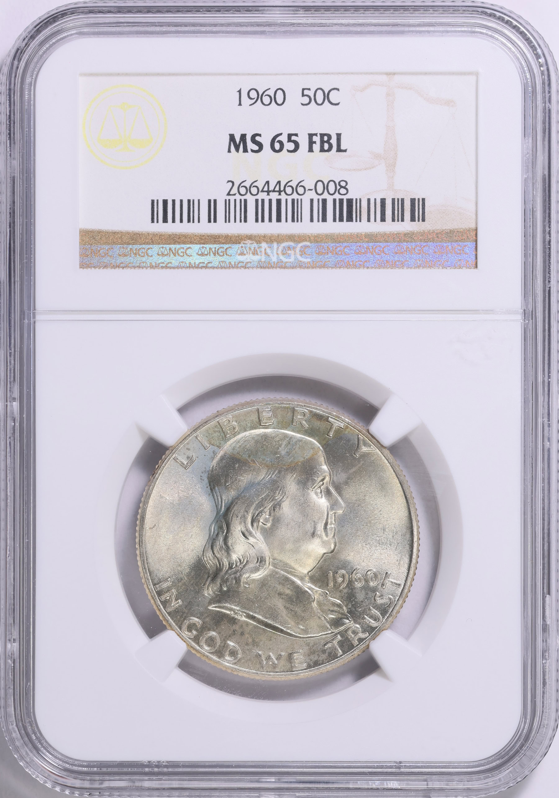 1960 Franklin Half Dollar NGC MS-65 FBL (Item 1808773 ...