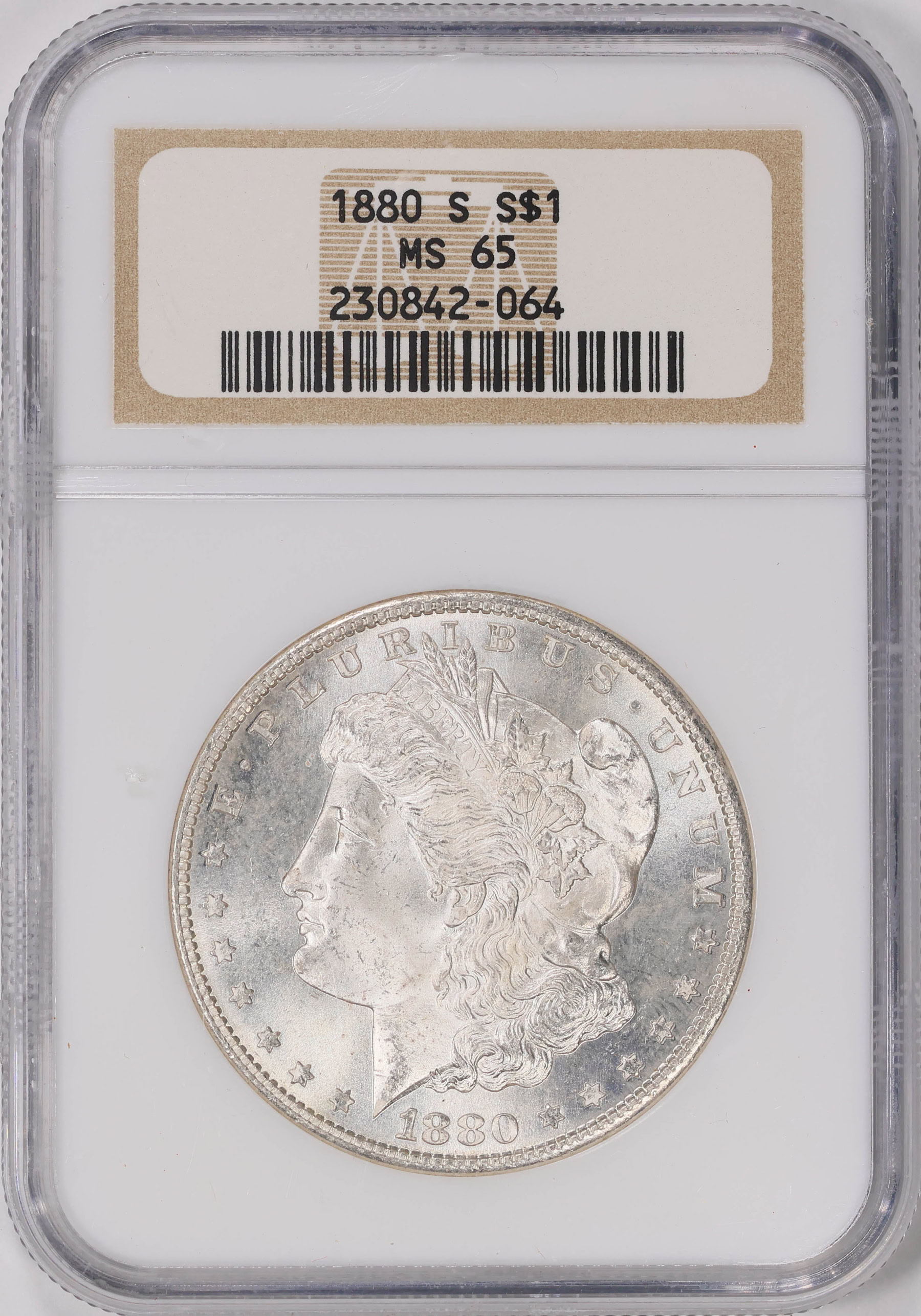 1880-S Morgan Silver Dollar NGC MS-65 (Item 1808794) | GreatCollections Coin Auctions