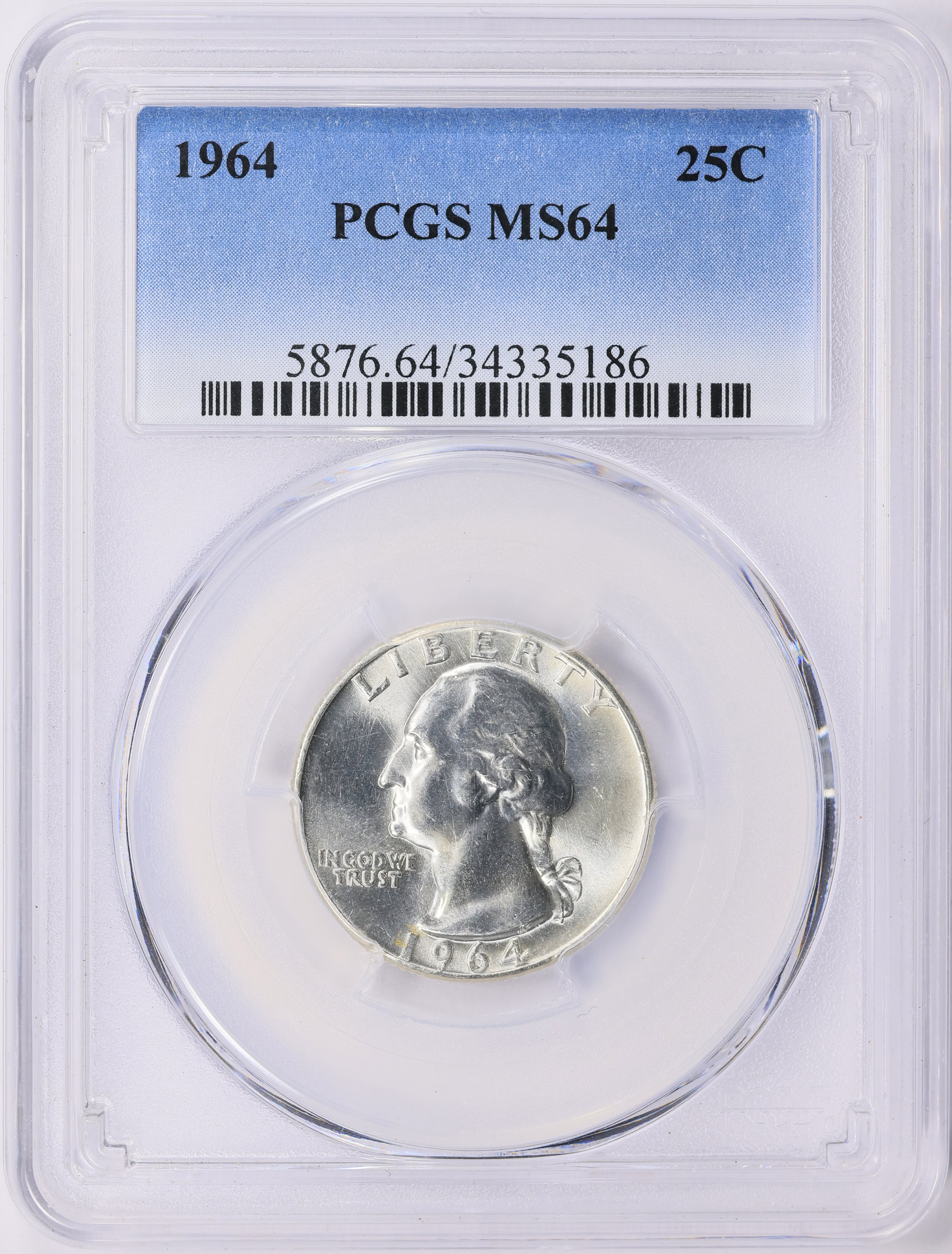 1964 Washington Quarter PCGS MS-64 (Item 1809839) | GreatCollections Coin Auctions
