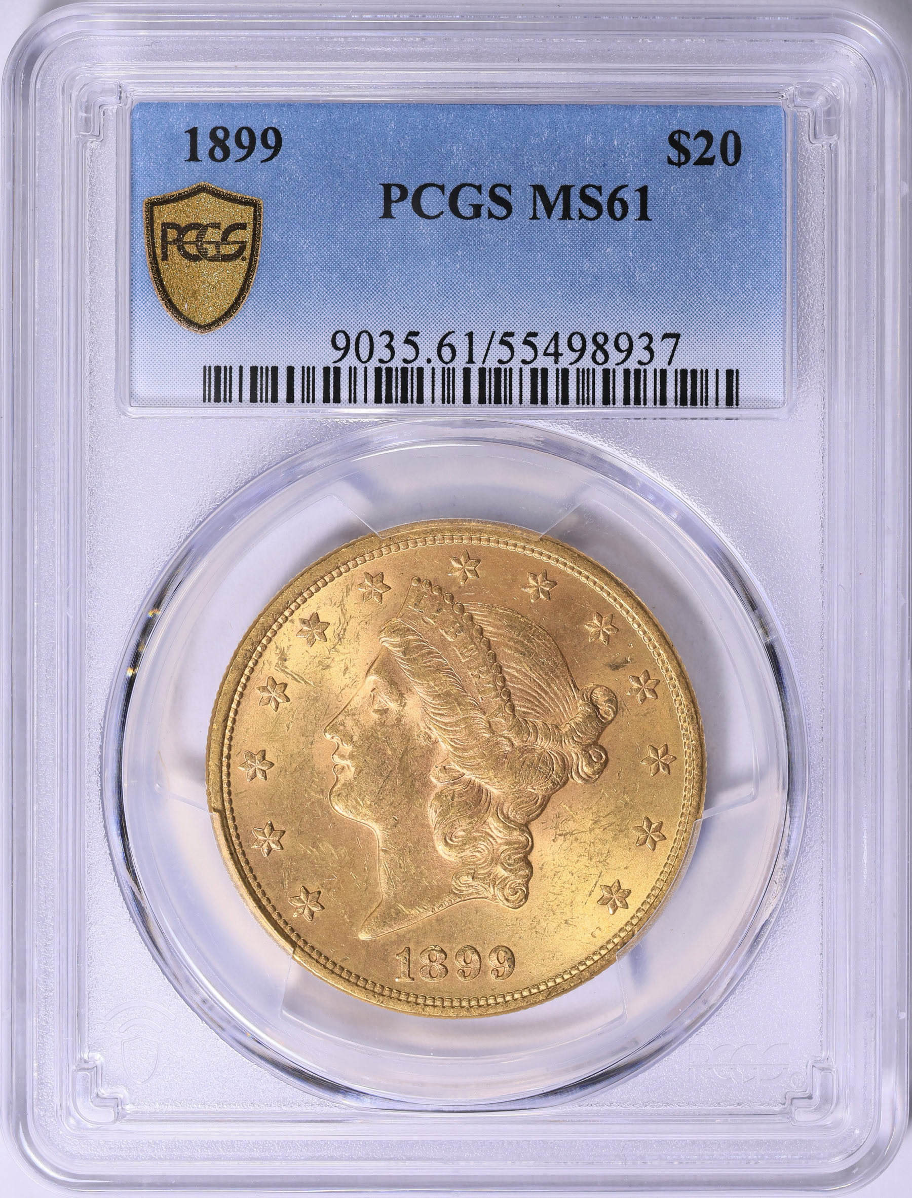 1899 Liberty Gold Double Eagle PCGS MS-61 (Item 1810060) | GreatCollections Coin Auctions
