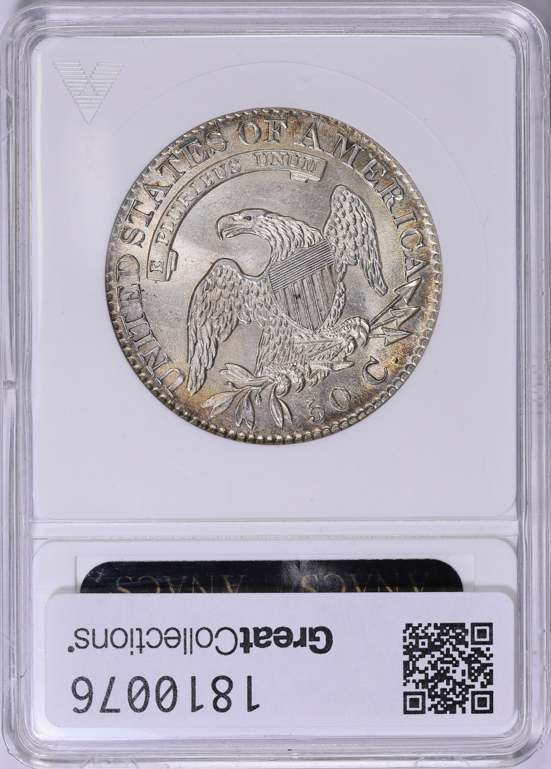 1826 Capped Bust Half Dollar ANACS MS-61 OH (Toned) (Item 1810076) | GreatCollections Coin Auctions