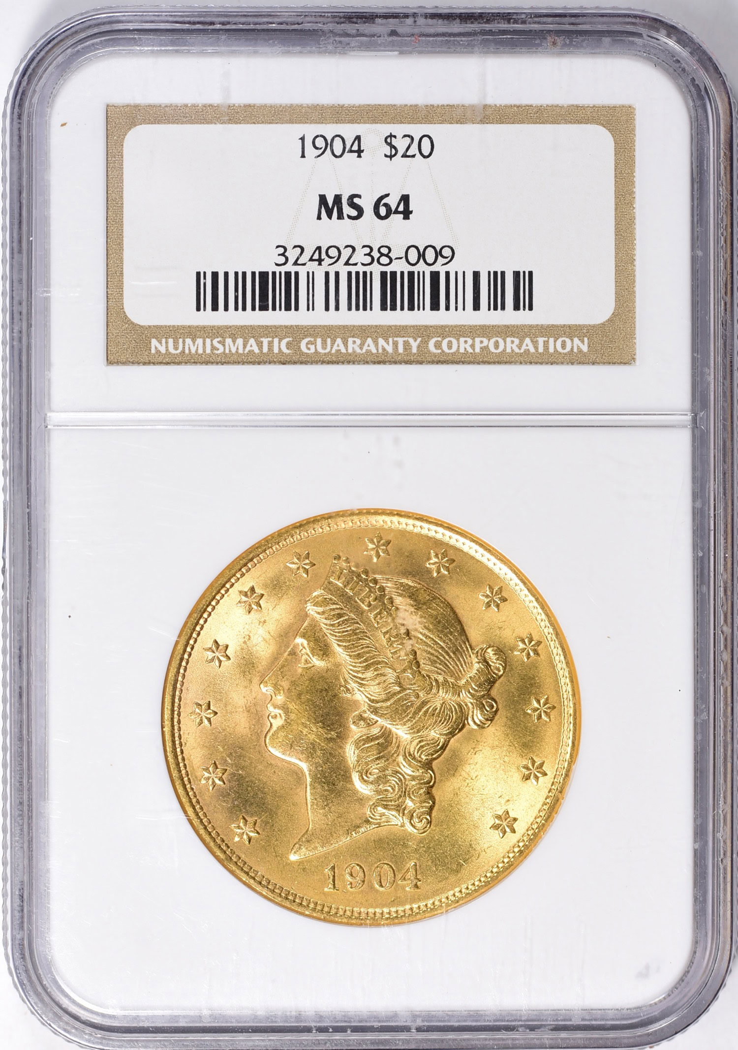 1904 Liberty Gold Double Eagle NGC MS-64 (Item 1810152) | GreatCollections Coin Auctions