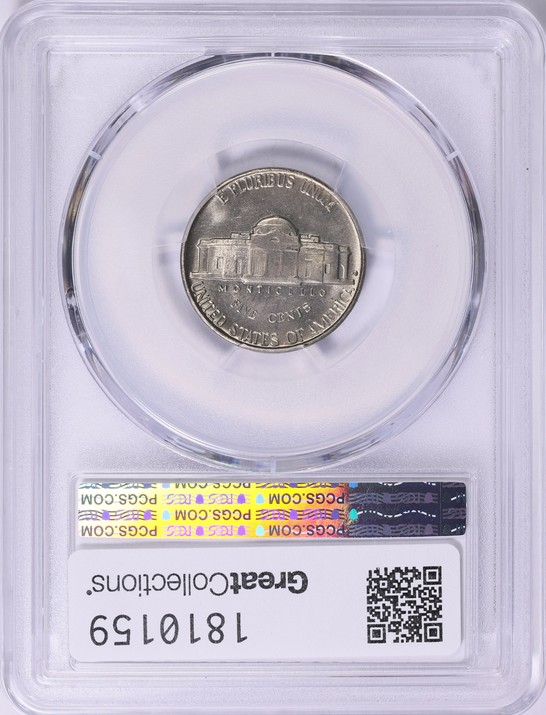 1955-D Jefferson Nickel Over Mint Mark PCGS MS-65 (Item 1810159 ...