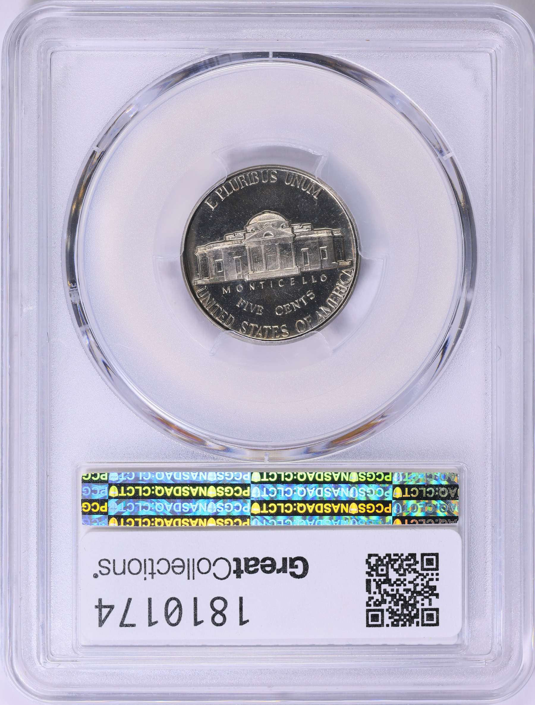 1950 Jefferson Nickel PCGS Proof-67 (Toned) (Item 1810174) | GreatCollections Coin Auctions