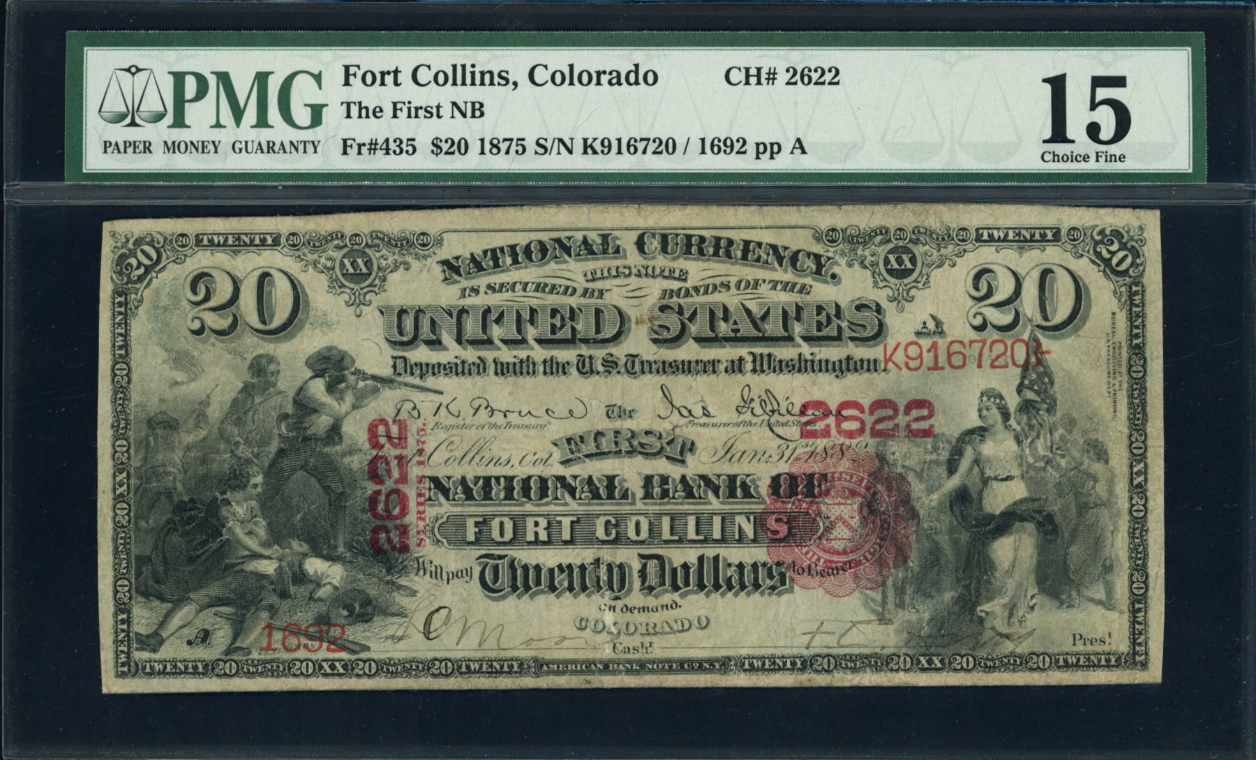 Fr. 435 Fort Collins, Colorado, The First National Bank of Fort Collins ...