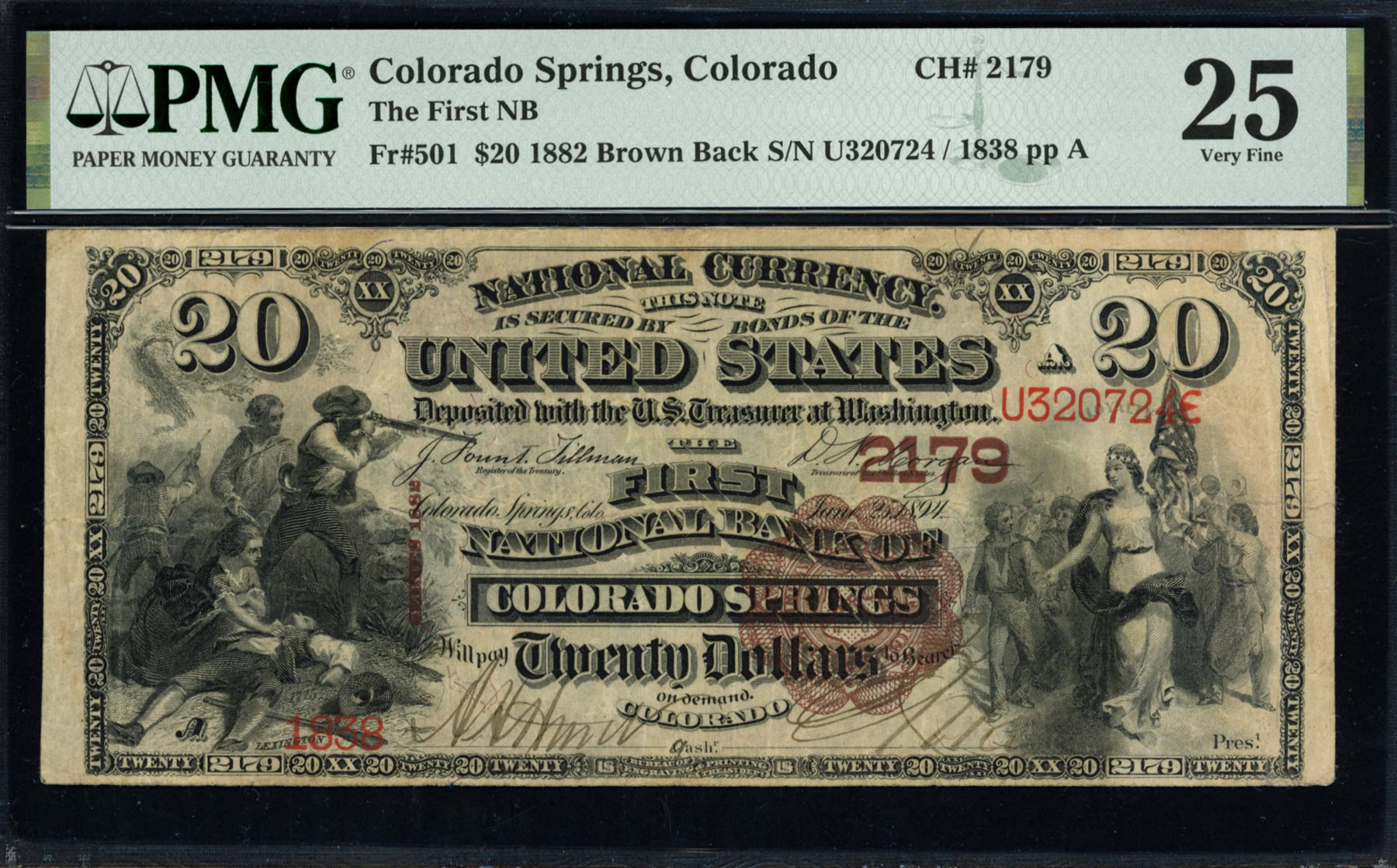 Fr. 501 Colorado Springs, Colorado, The First National Bank of Colorado ...