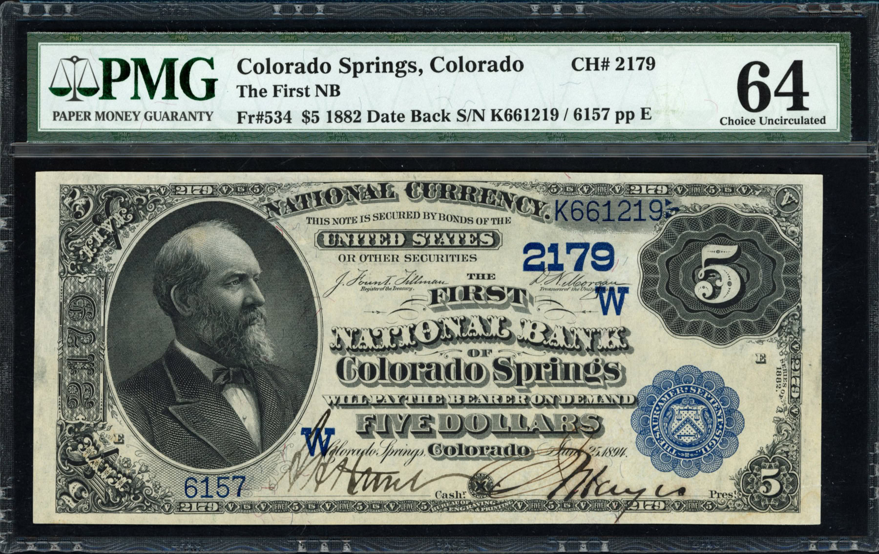 Fr. 534 Colorado Springs, Colorado, The First National Bank of Colorado ...