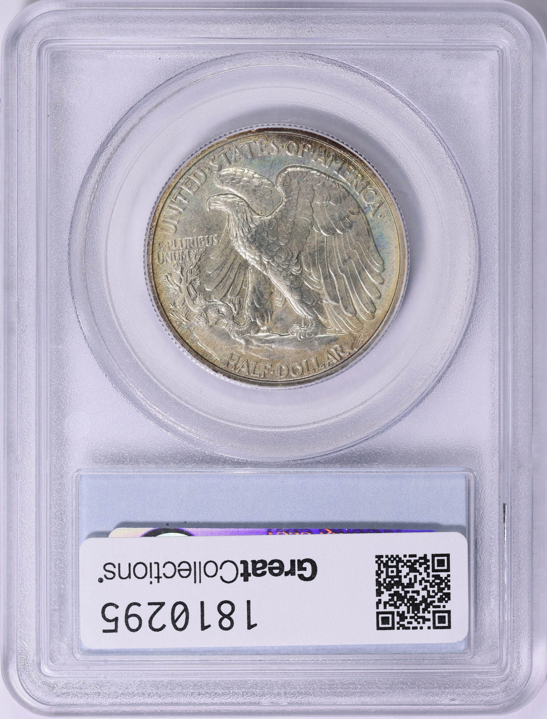 1940 Walking Liberty Half Dollar PCGS Proof-68 (CAC Green) (Toned) (Item 1810295 ...