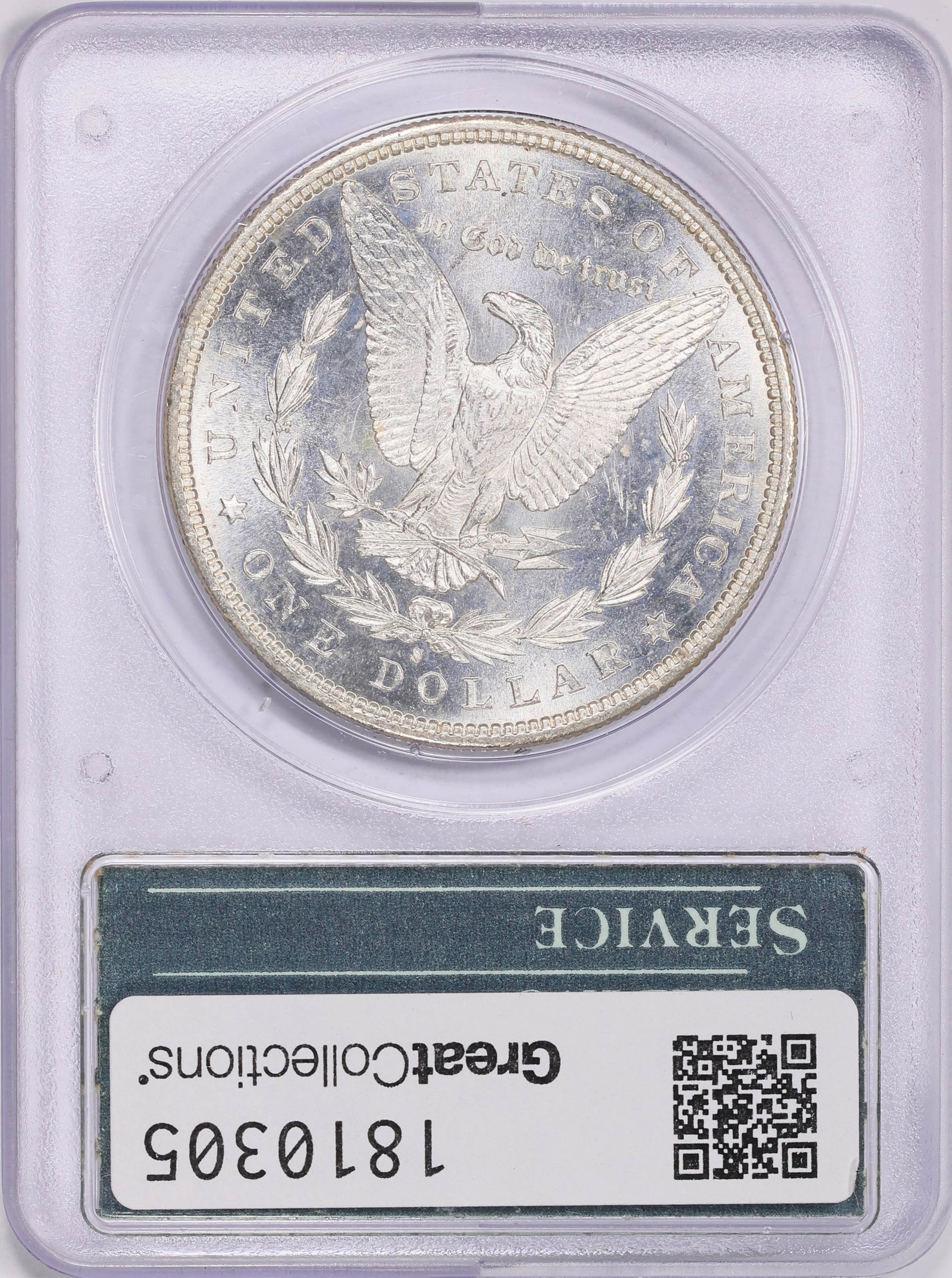 1881-S Morgan Silver Dollar PCGS MS-65 PL OGH (1st Gen) (Item 1810305) | GreatCollections Coin ...