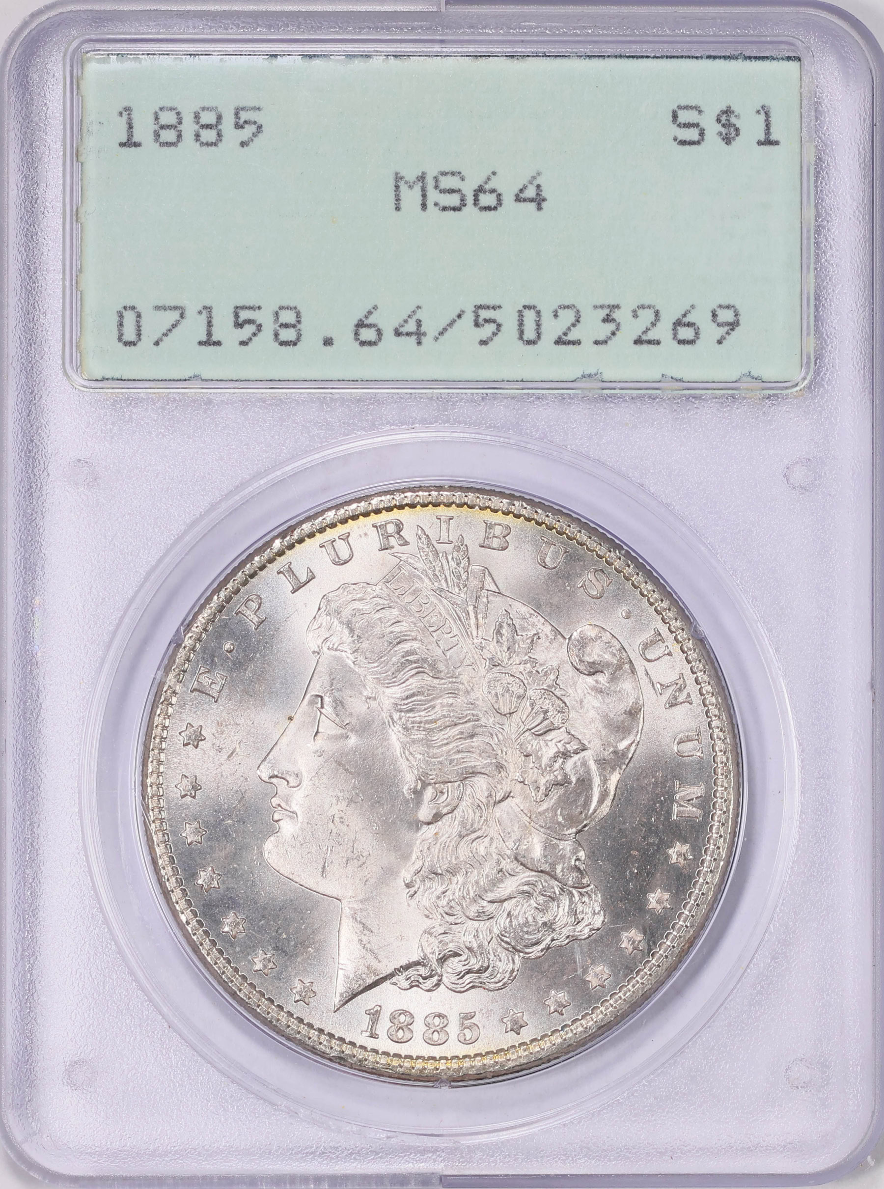 1885 Morgan Silver Dollar PCGS MS-64 OGH (1st Gen) (Item 1810310 ...