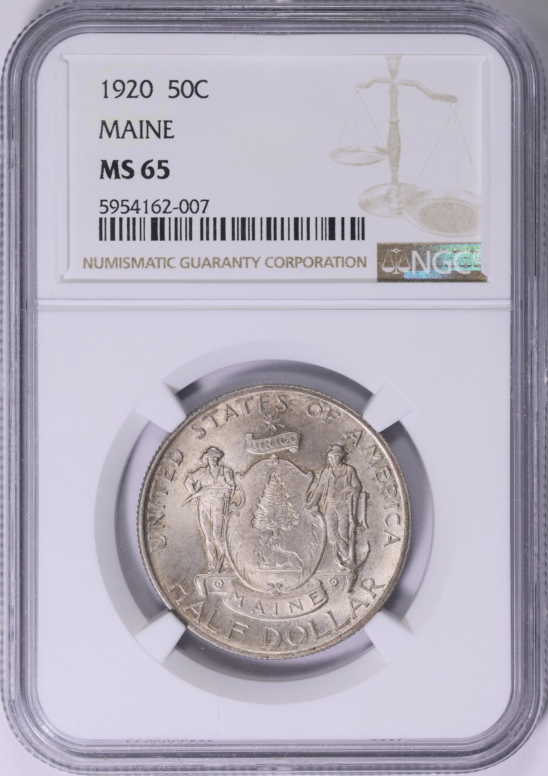 1920 Maine Centennial Half Dollar NGC MS-65 (Item 1810429 ...