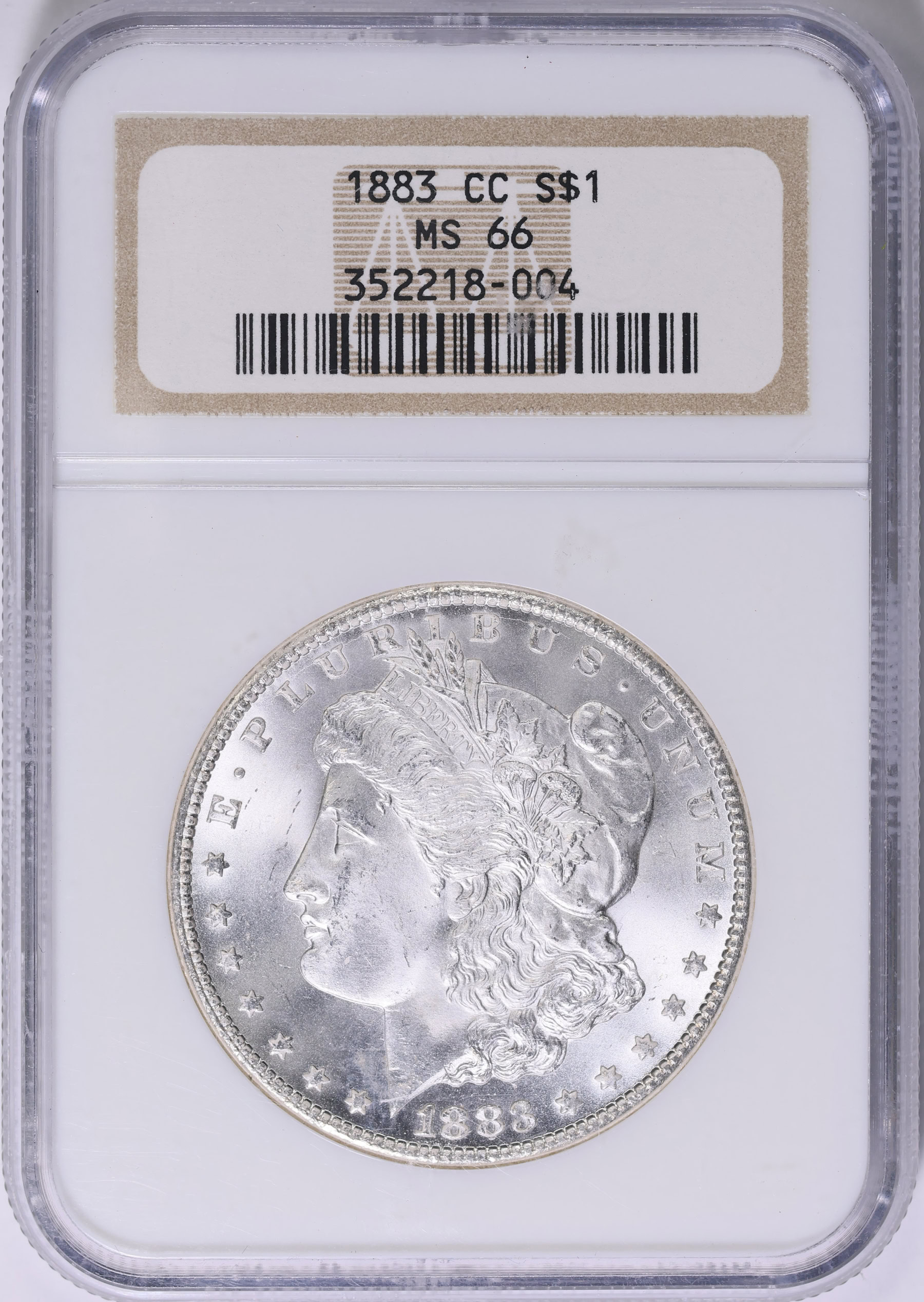 1883-CC Morgan Silver Dollar NGC MS-66 (Item 1810452) | GreatCollections Coin Auctions