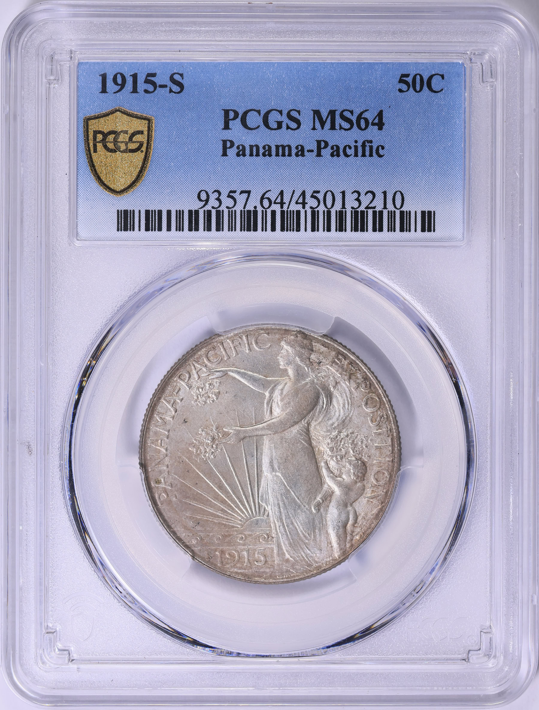 1915-S Panama-Pacific Exposition Half Dollar PCGS MS-64 (Item 1810519) | GreatCollections Coin ...