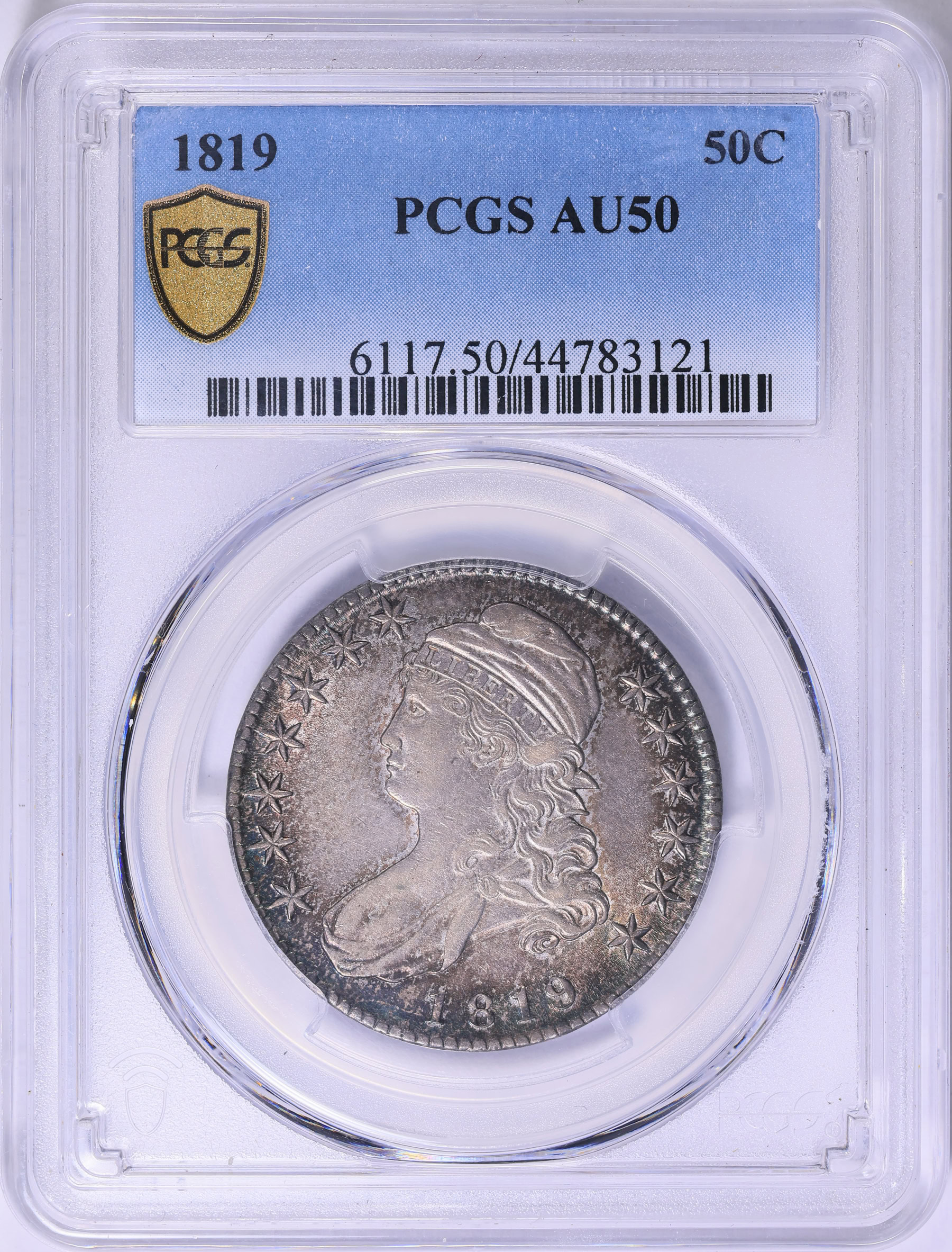 1819 Capped Bust Half Dollar PCGS AU-50 (Toned) (Item 1810522 ...