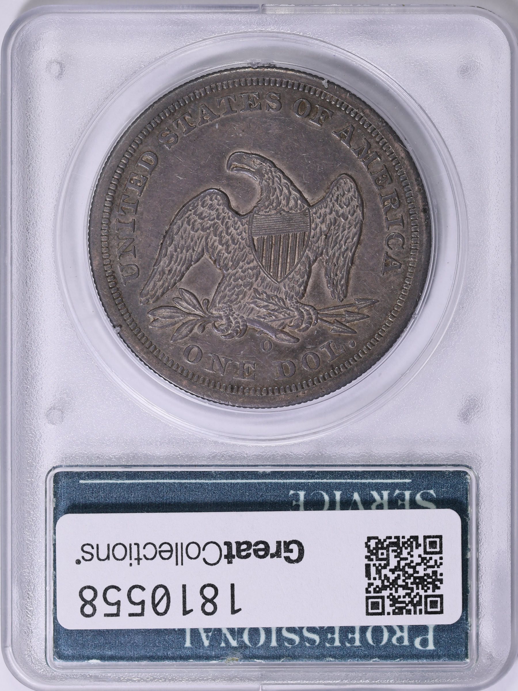 1860-O Seated Liberty Silver Dollar PCGS XF-45 OGH (1st Gen) (Toned) (Item 1810558 ...