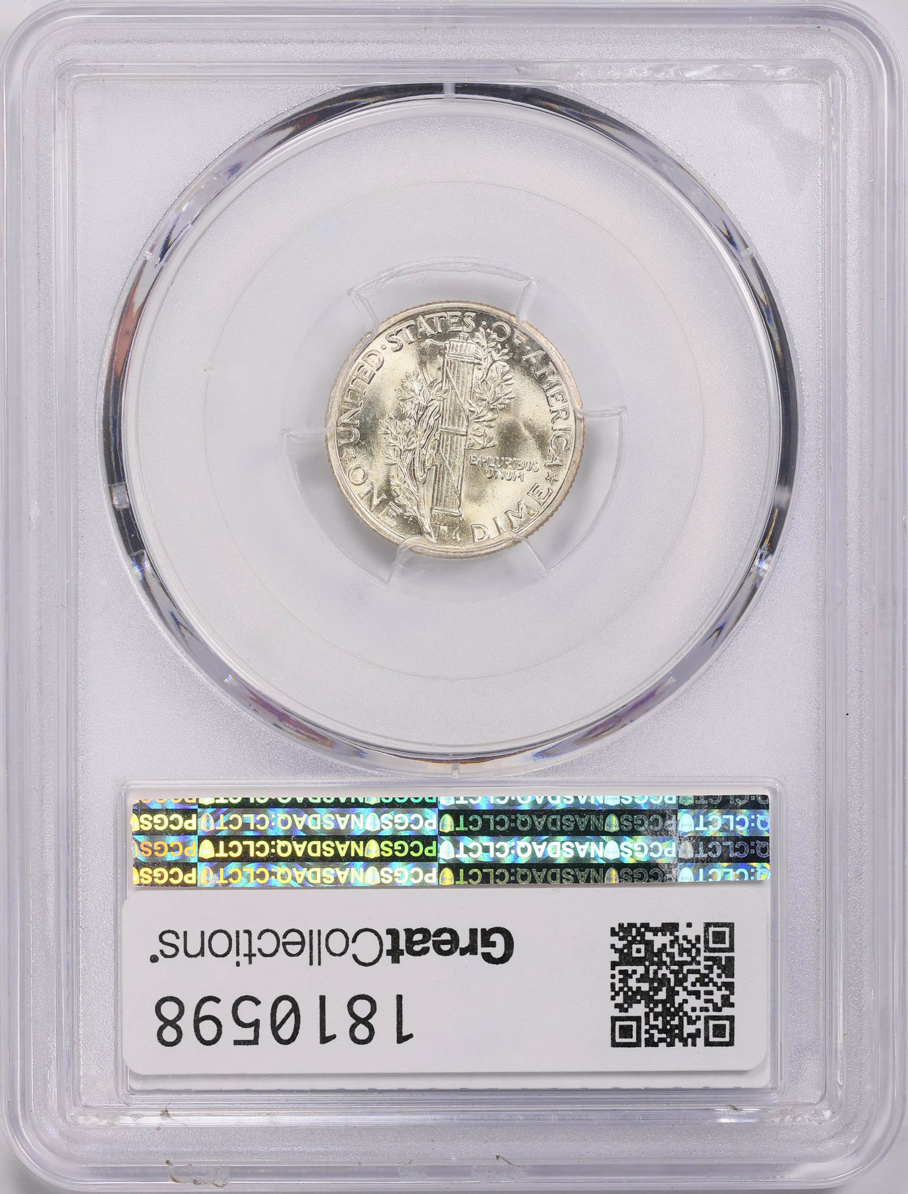 1942 Mercury Dime PCGS MS-65 FB (Item 1810598) | GreatCollections Coin Auctions