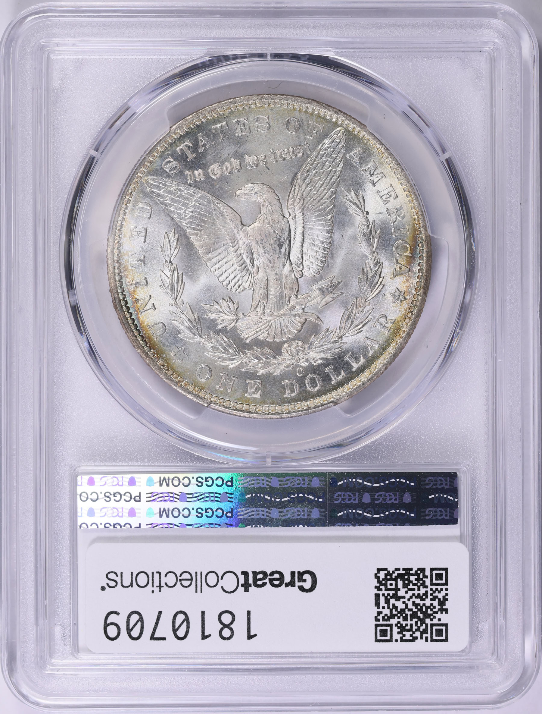 1904-O Morgan Silver Dollar PCGS MS-66 (CAC Green) (Toned) (Item 1810709) | GreatCollections ...