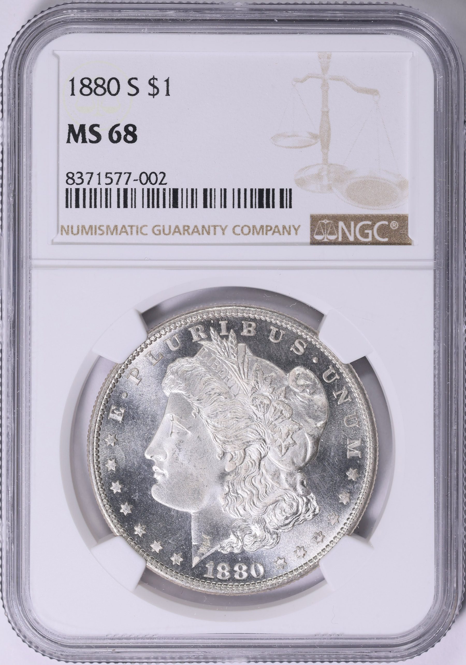 1880-S Morgan Silver Dollar NGC MS-68 (Item 1810858) | GreatCollections Coin Auctions