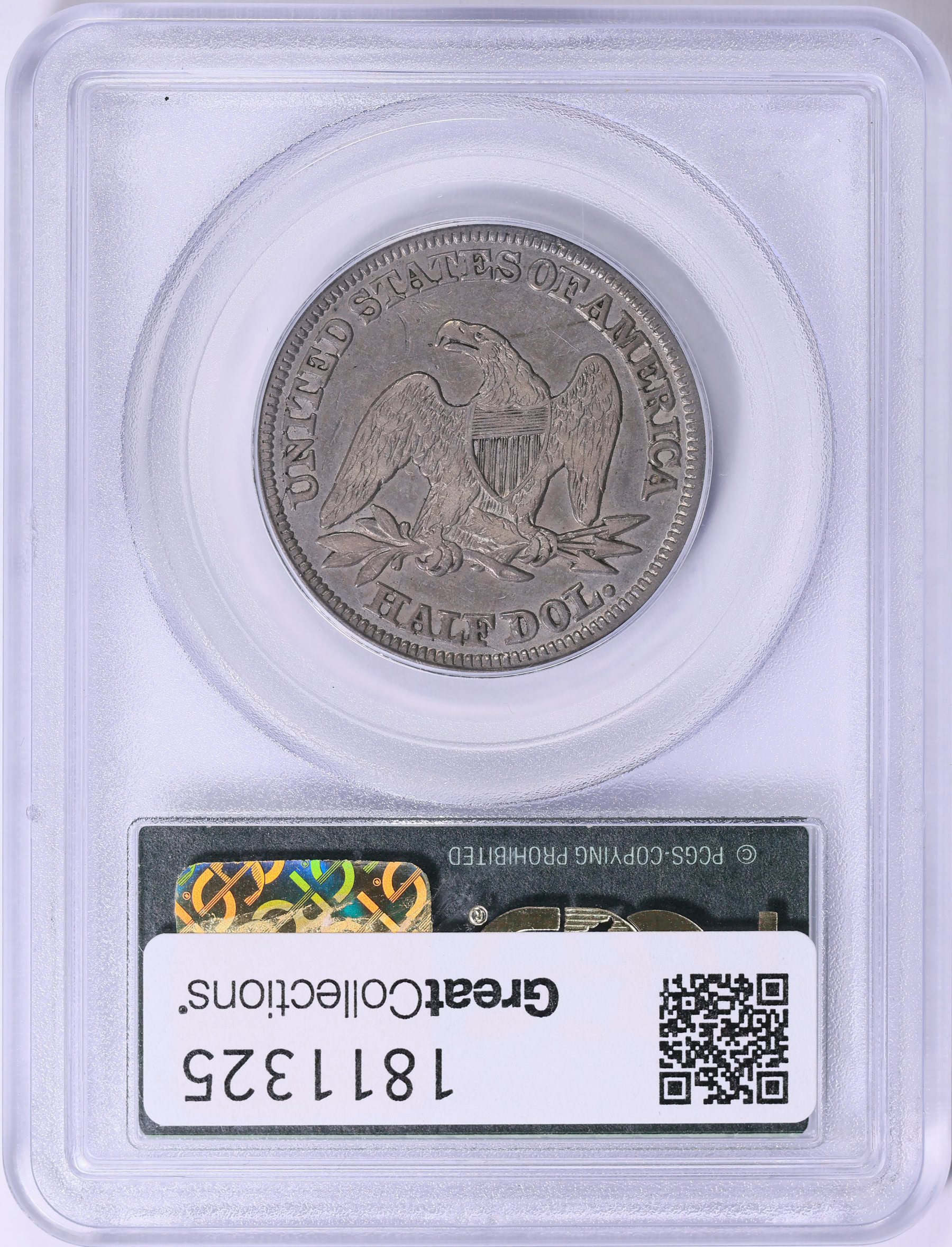 1846 Seated Liberty Half Dollar 6/Horizontal 6 PCGS VF-30 OGH (Item 1811325) | GreatCollections ...