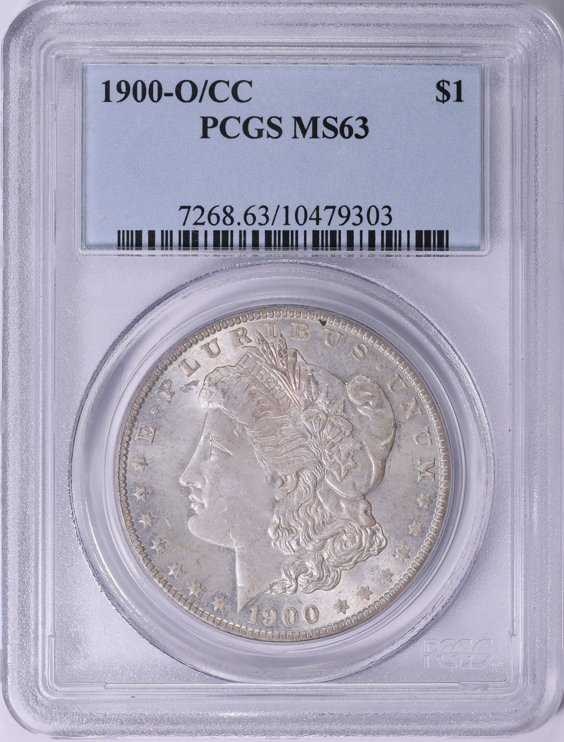 1900-O/CC Morgan Silver Dollar PCGS MS-63 (Item 1811335) | GreatCollections Coin Auctions