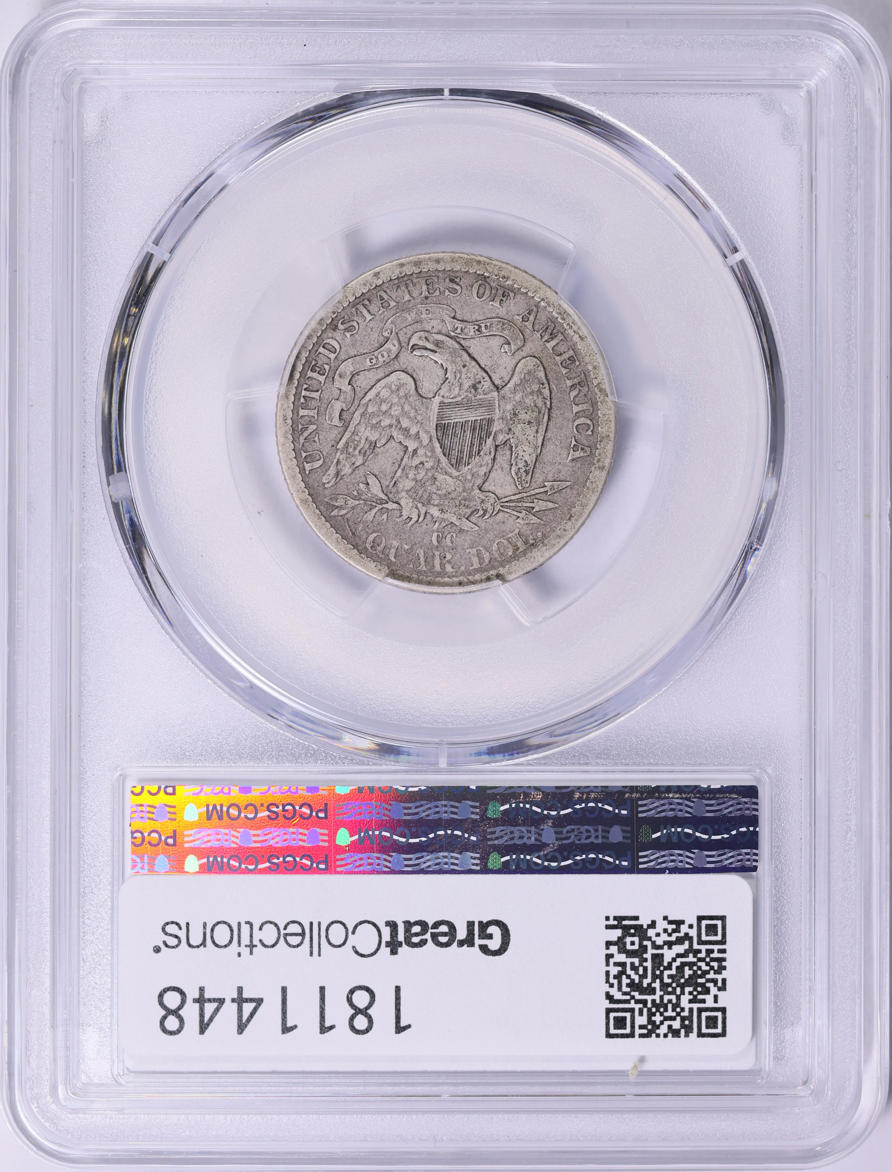 1877-CC Seated Liberty Quarter PCGS VF-20 (Item 1811448) | GreatCollections Coin Auctions