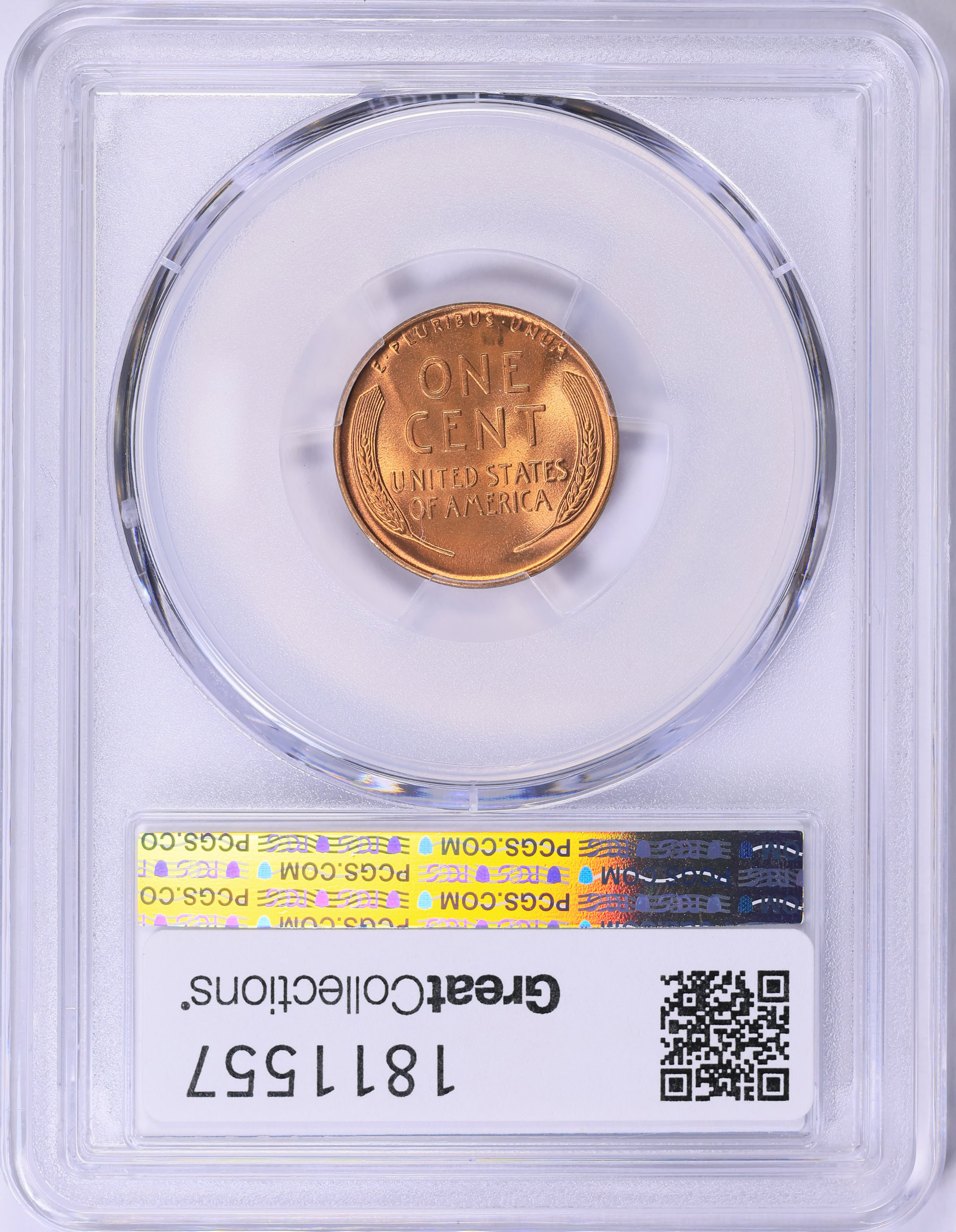 1945 Lincoln Cent PCGS MS-67 RD (Item 1811557) | GreatCollections Coin Auctions