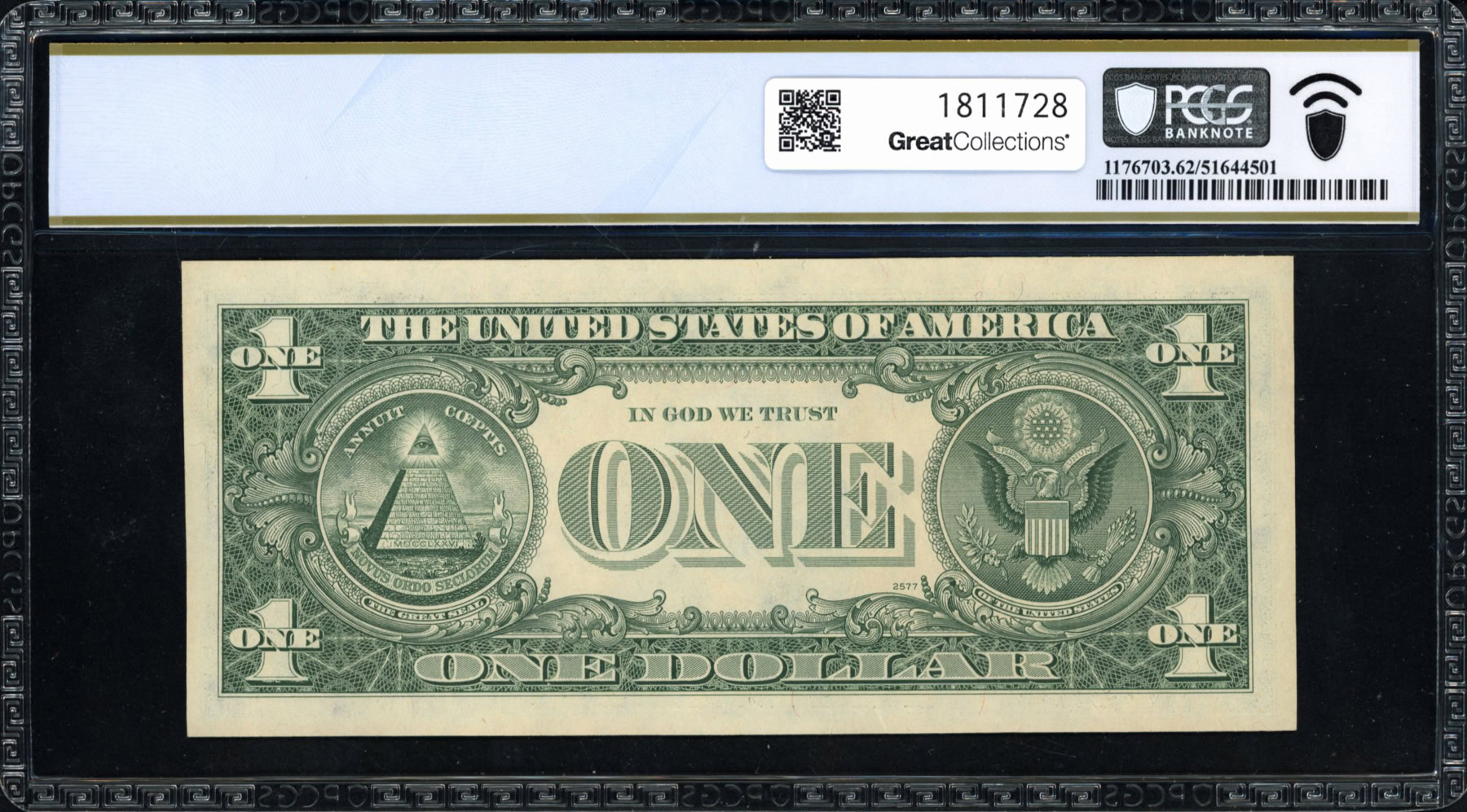 Fr. 1909-E (ED Block) 1977 $1 Richmond Federal Reserve Error Note ...