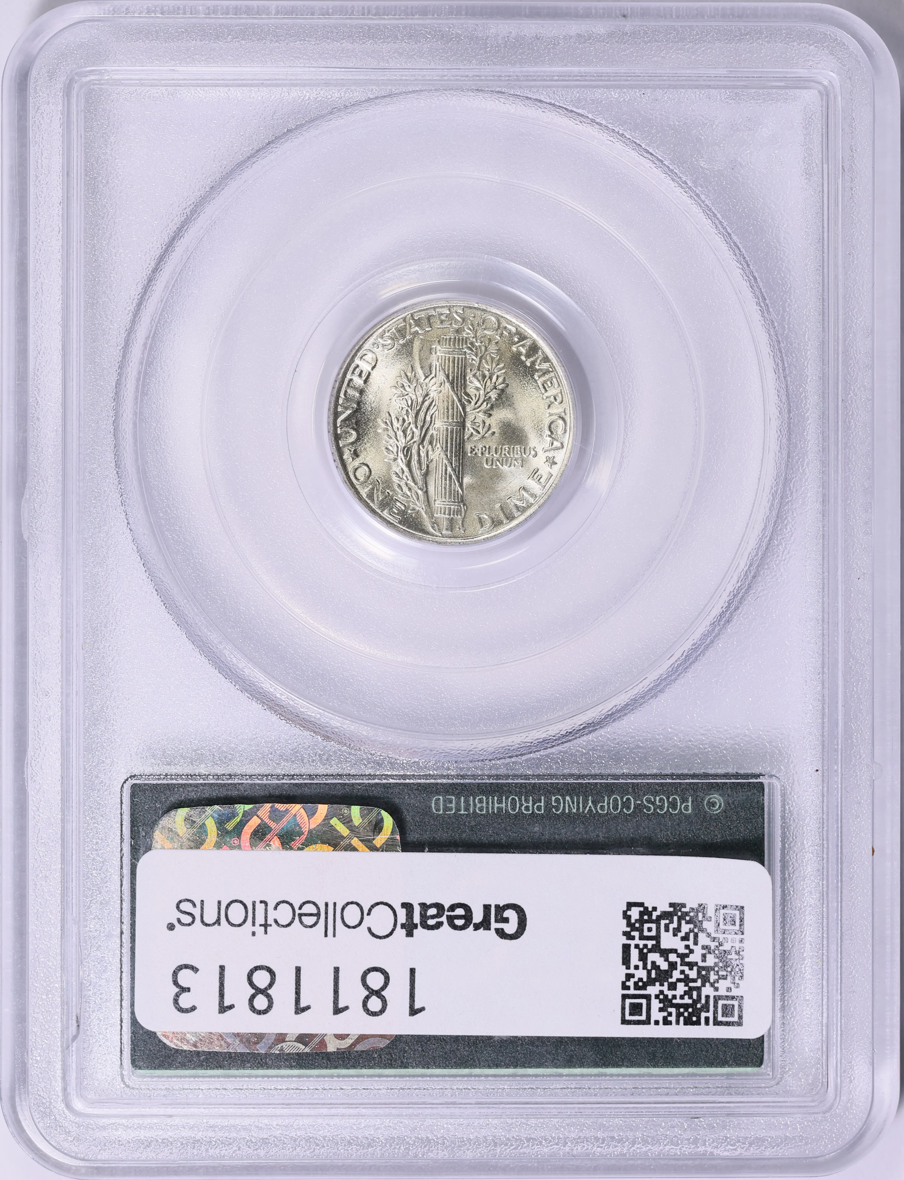 1934 Mercury Dime PCGS MS-65 FB OGH (Item 1811813) | GreatCollections Coin Auctions