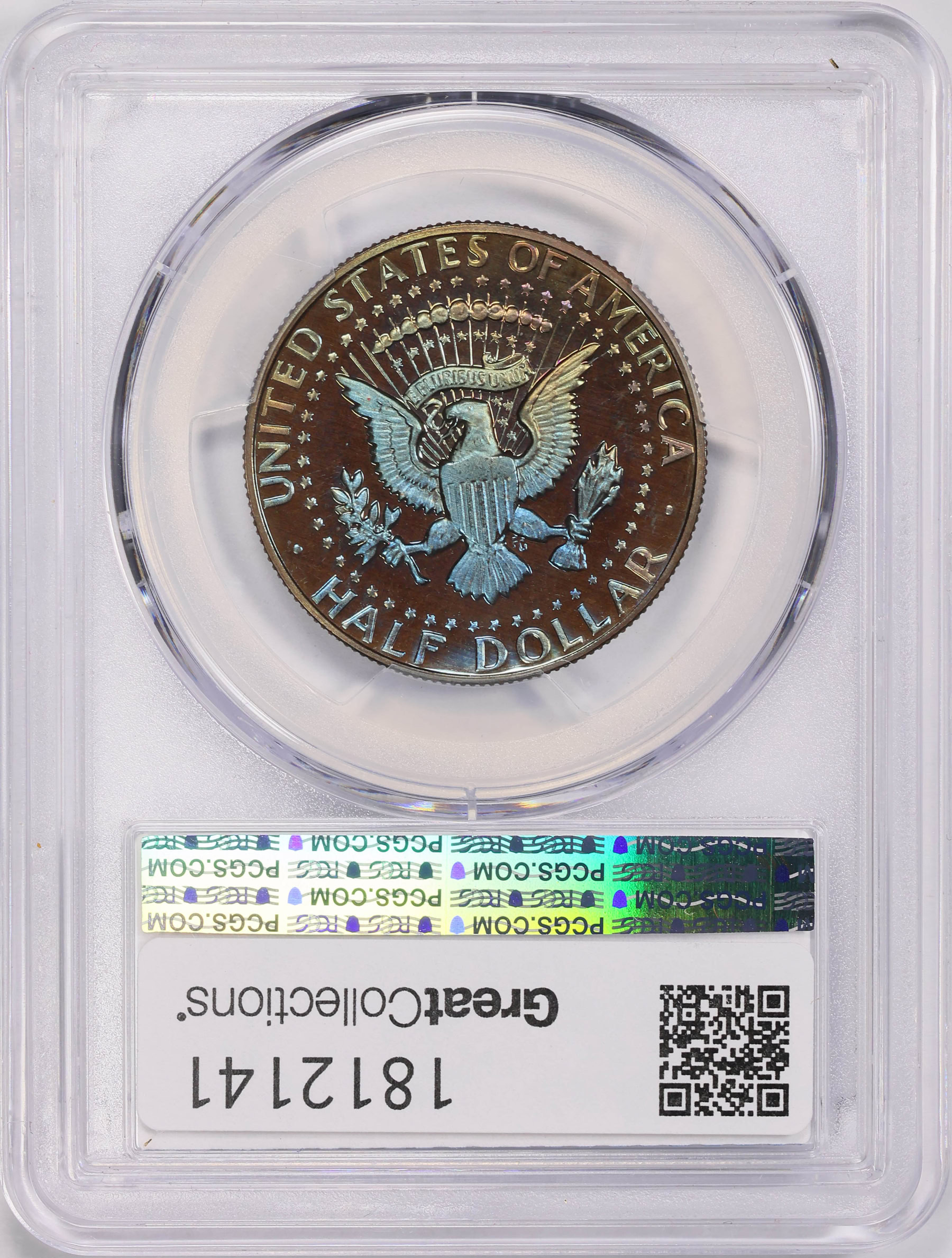 1981-S Kennedy Half Dollar Type 1 PCGS Proof-67 CAMEO (Toned) (Item ...