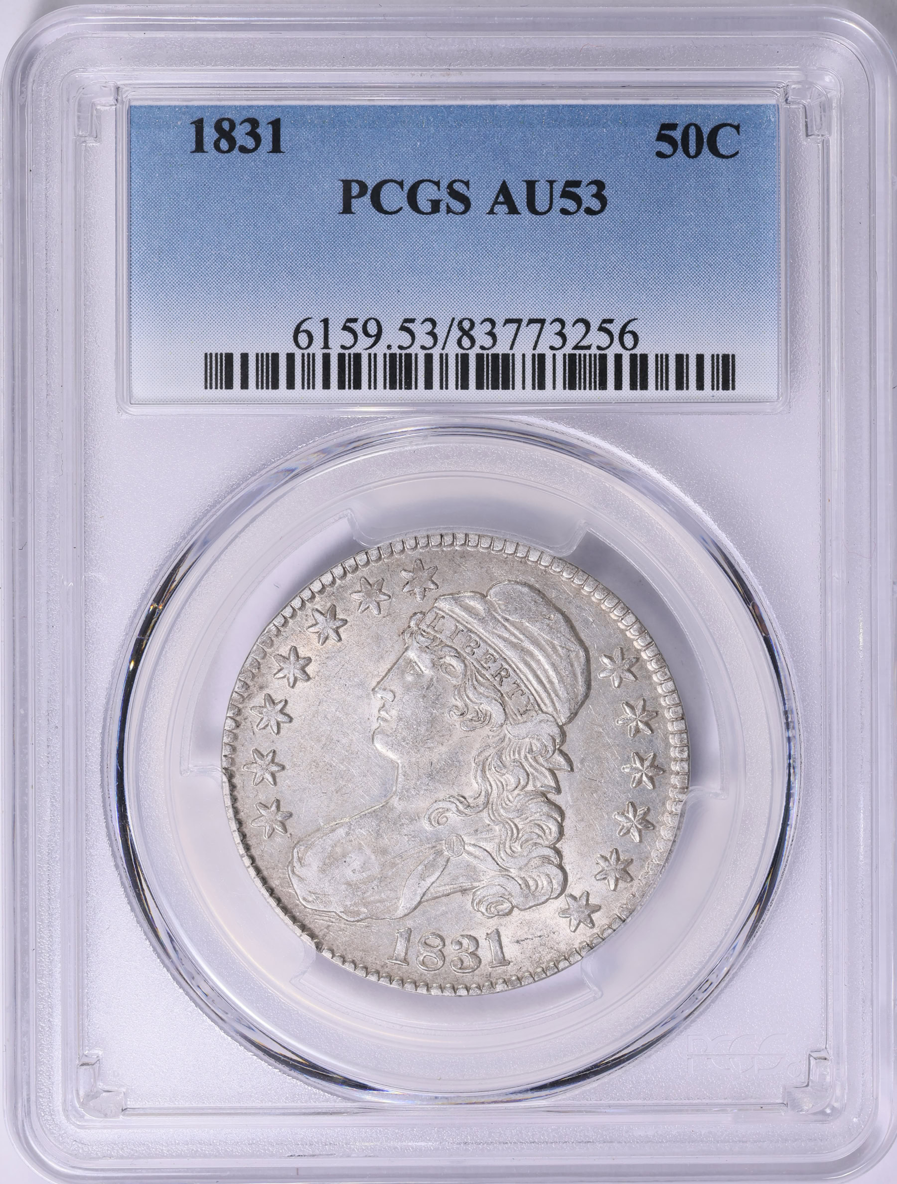 1831 Capped Bust Half Dollar PCGS AU-53 (Item 1812306) | GreatCollections Coin Auctions