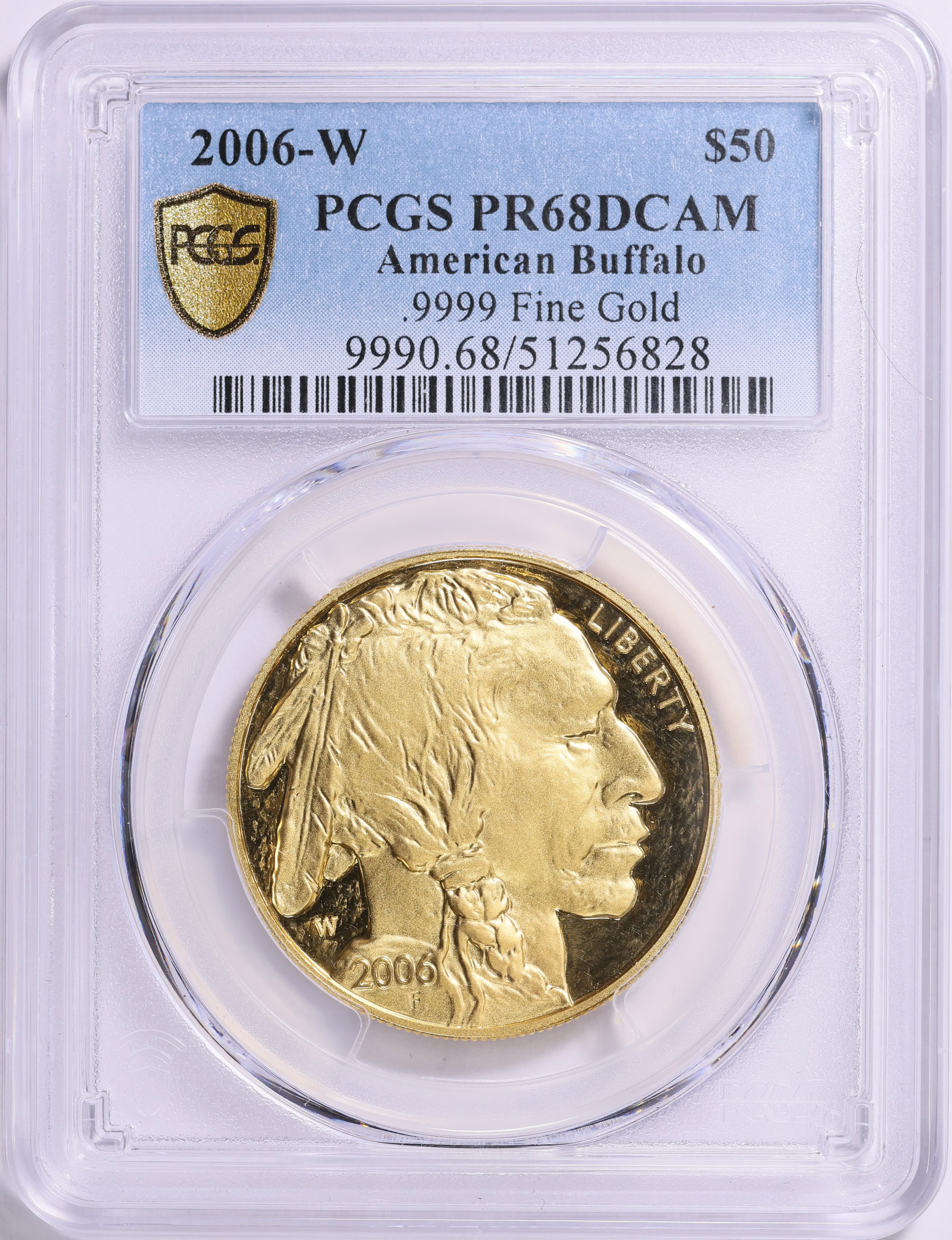 2006-W $50 One-Ounce Gold American Buffalo PCGS Proof-68 DCAM (Item 1812426) | GreatCollections ...