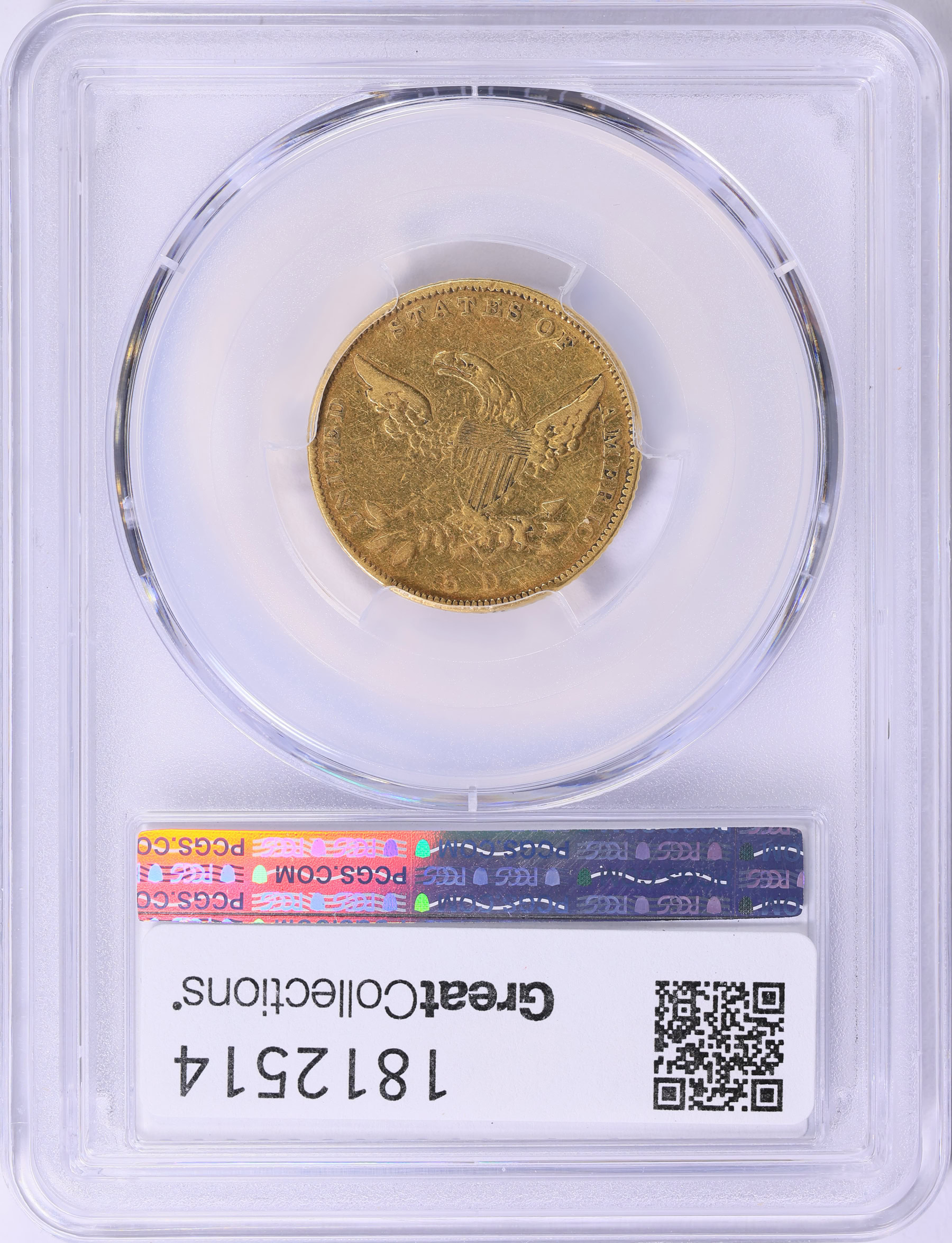 1838-C Classic Head Gold Half Eagle PCGS Genuine VF Details (Item ...