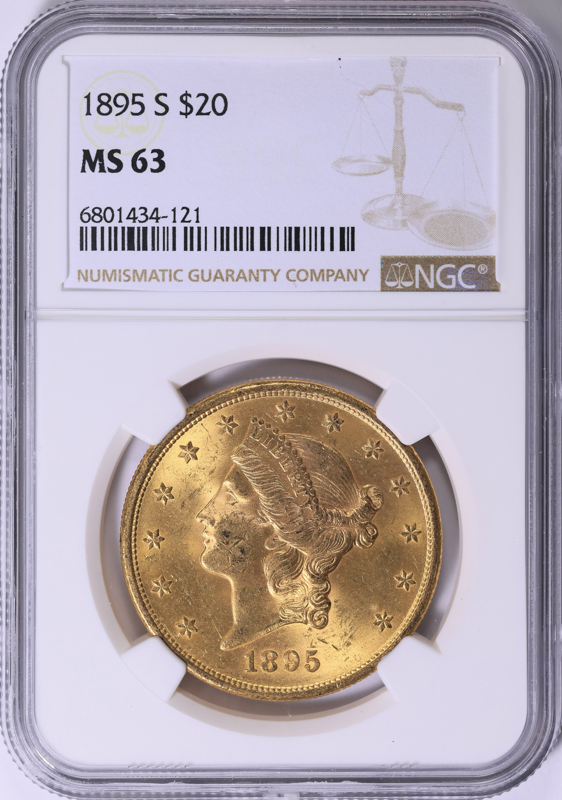 1895-S Liberty Gold Double Eagle NGC MS-63 (Item 1812701) | GreatCollections Coin Auctions