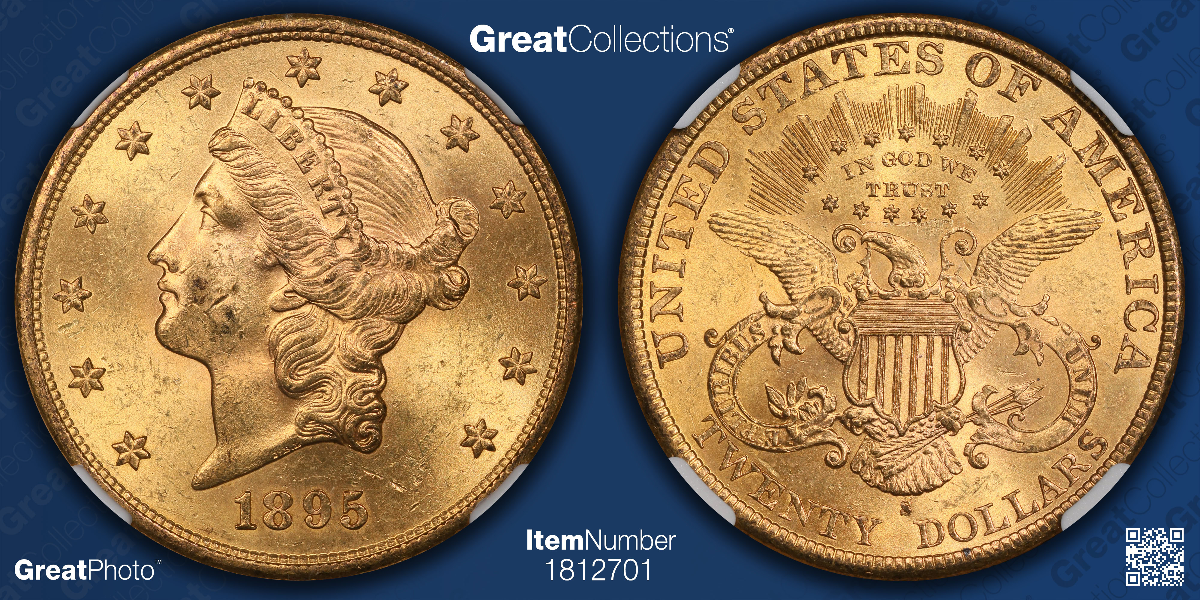 1895-S Liberty Gold Double Eagle NGC MS-63 (Item 1812701 ...