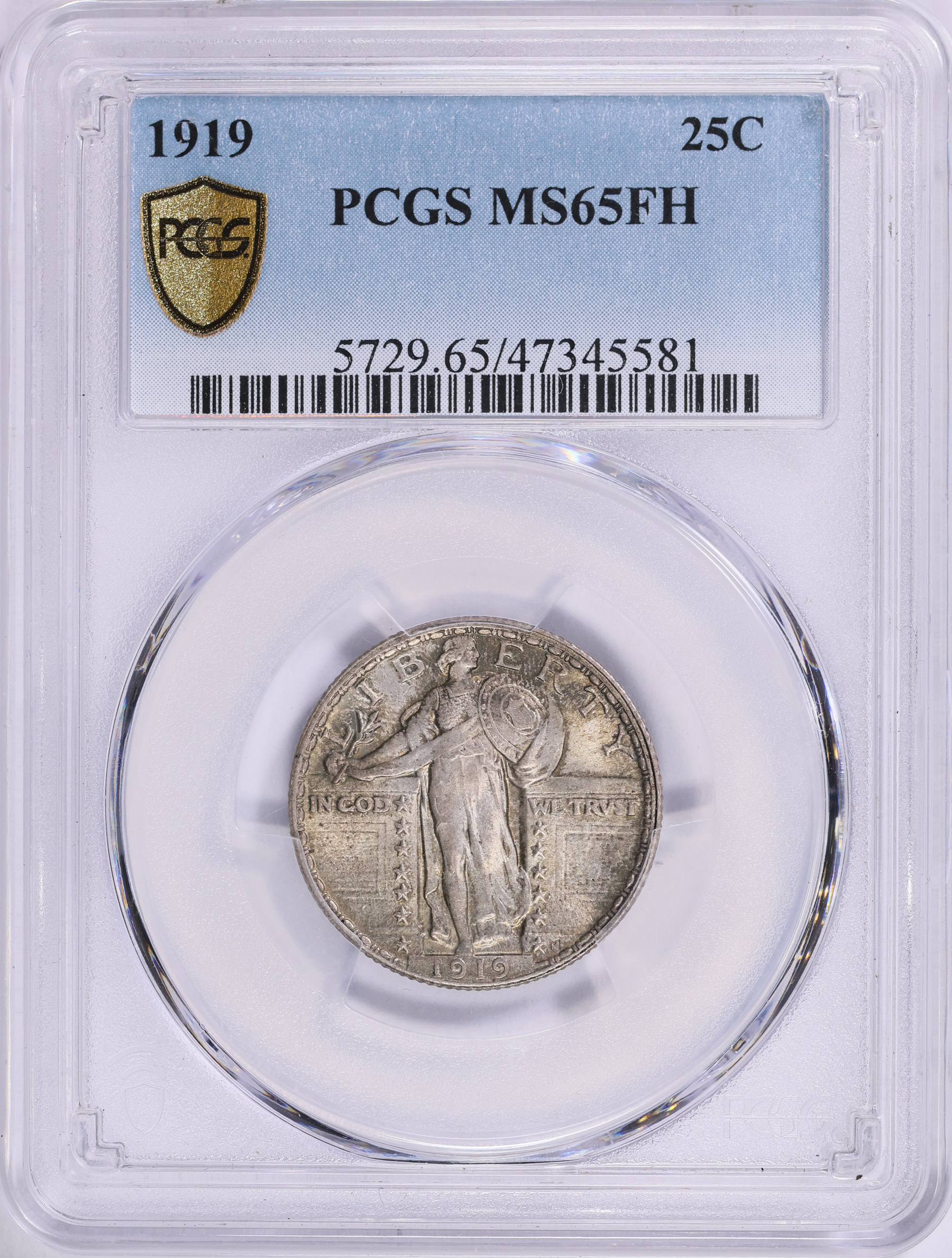 1919 Standing Liberty Quarter PCGS MS-65 FH (Item 1812987) | GreatCollections Coin Auctions