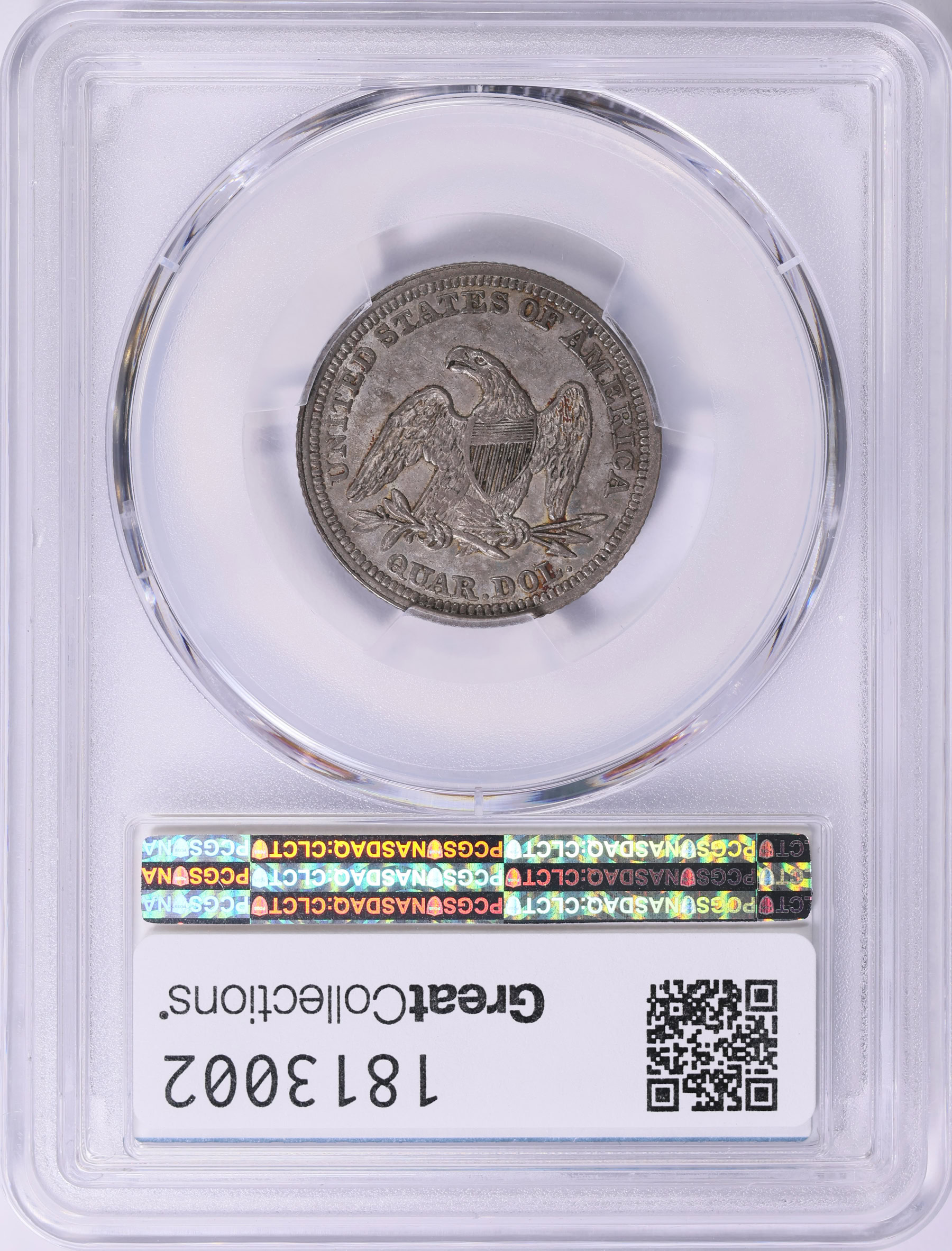 1847 Seated Liberty Quarter PCGS XF-45 (CAC Green) (Item 1813002) | GreatCollections Coin Auctions